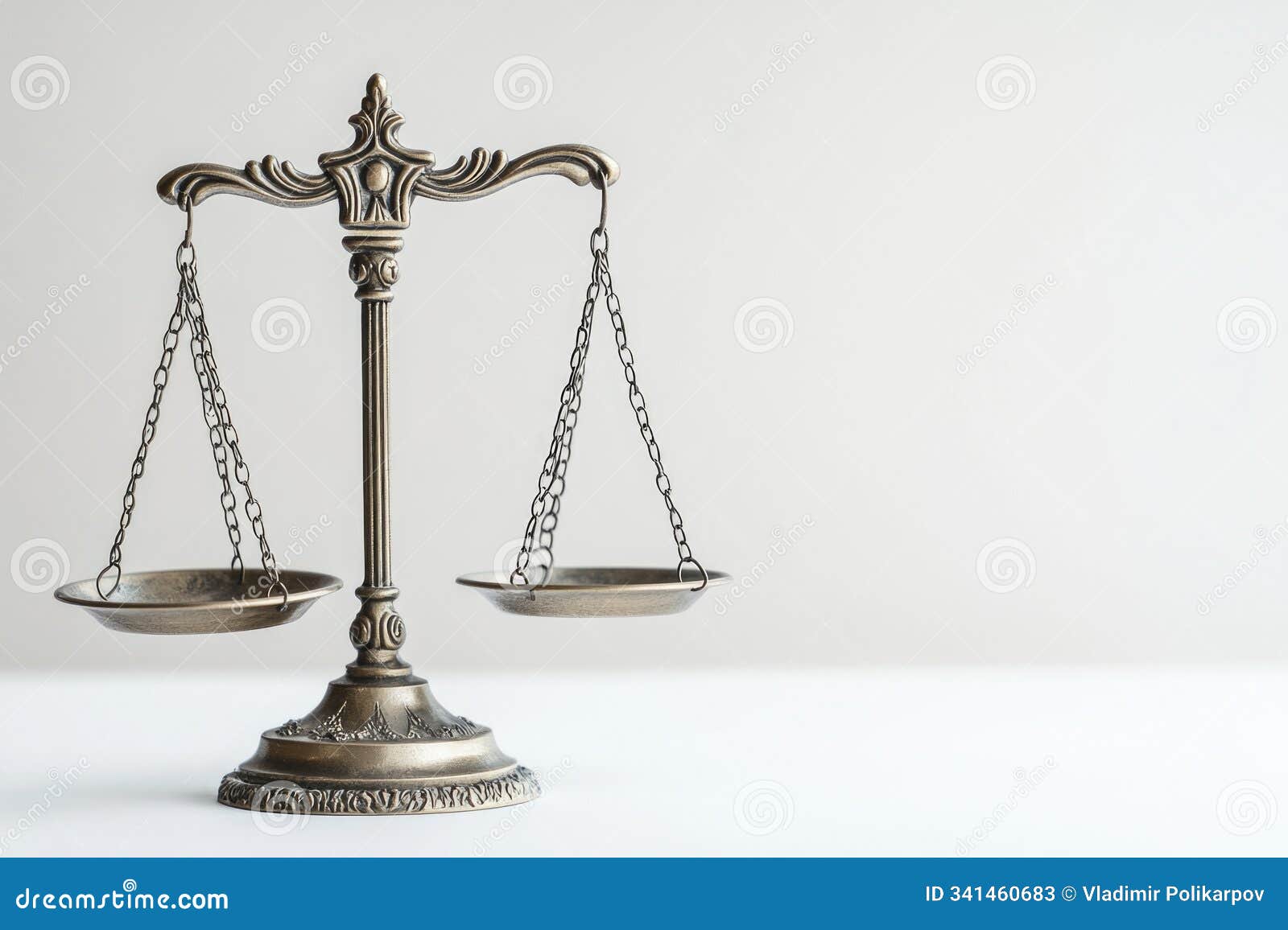 A Metal Scale with Chains Hanging from Its Sides Stock Image - Image of ...
