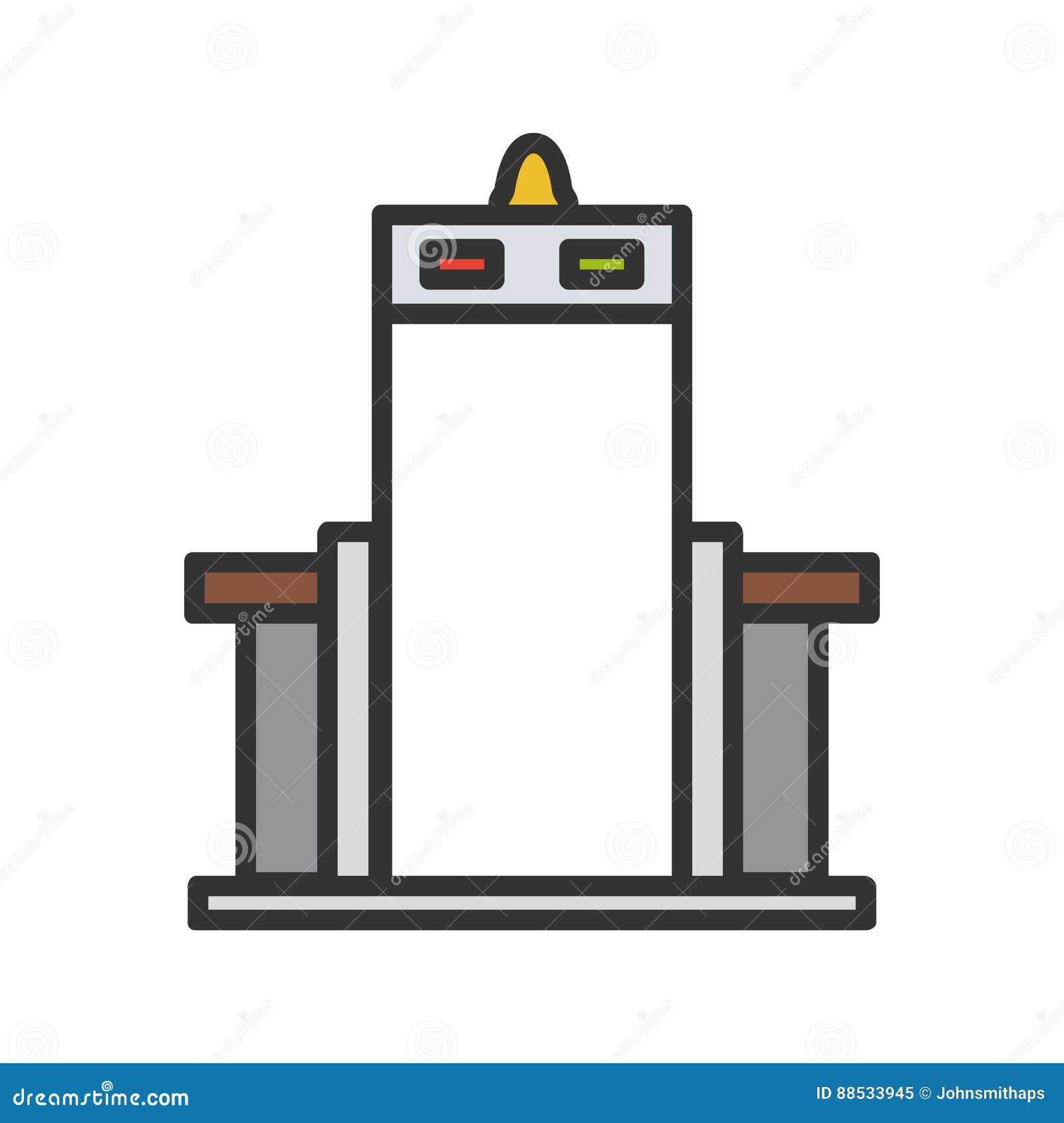 Metal Scanner Gate Vector Illustration | CartoonDealer.com #39677718
