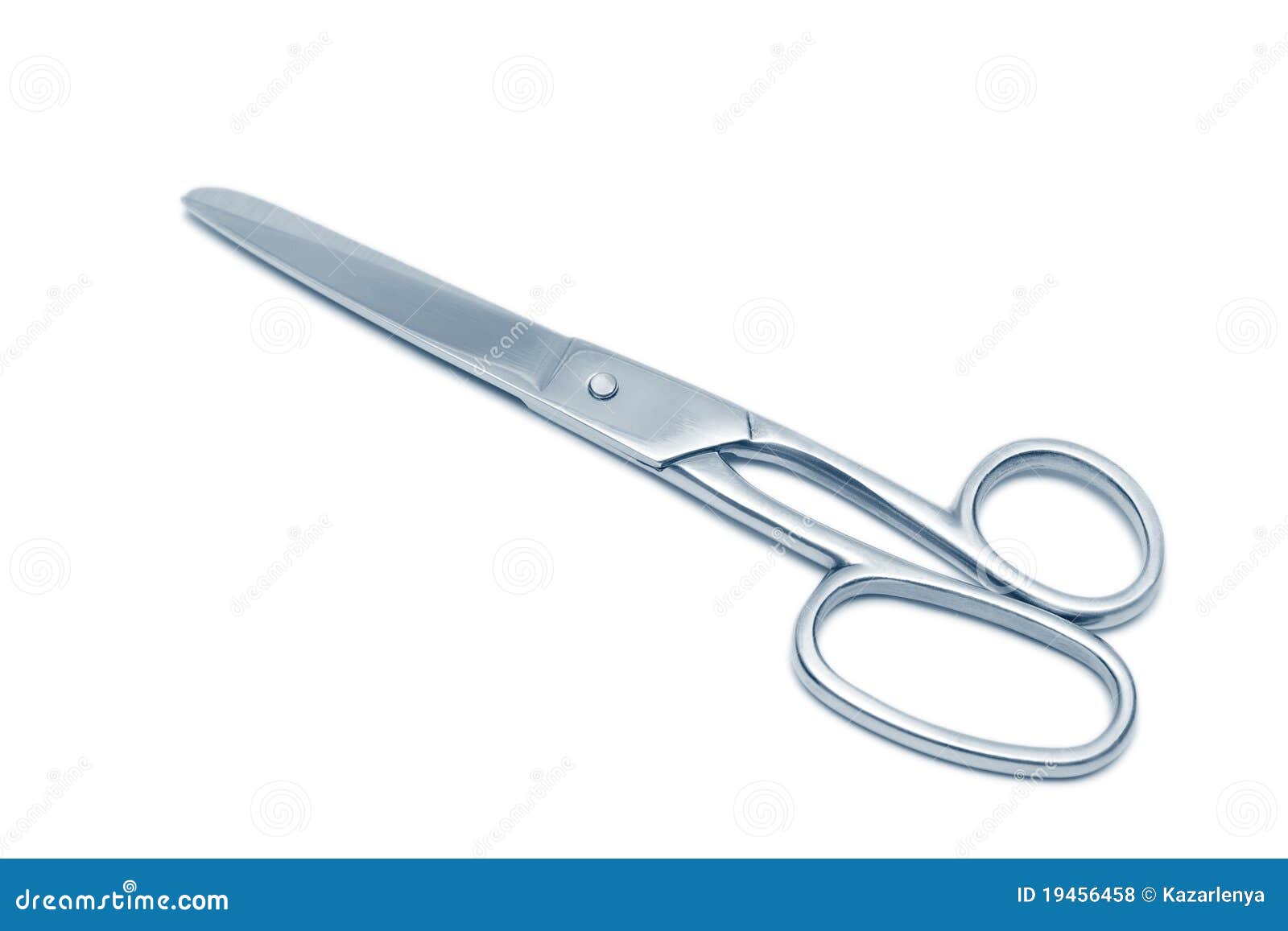 Metal scissors isolated stock photo. Image of haircutting - 19456458