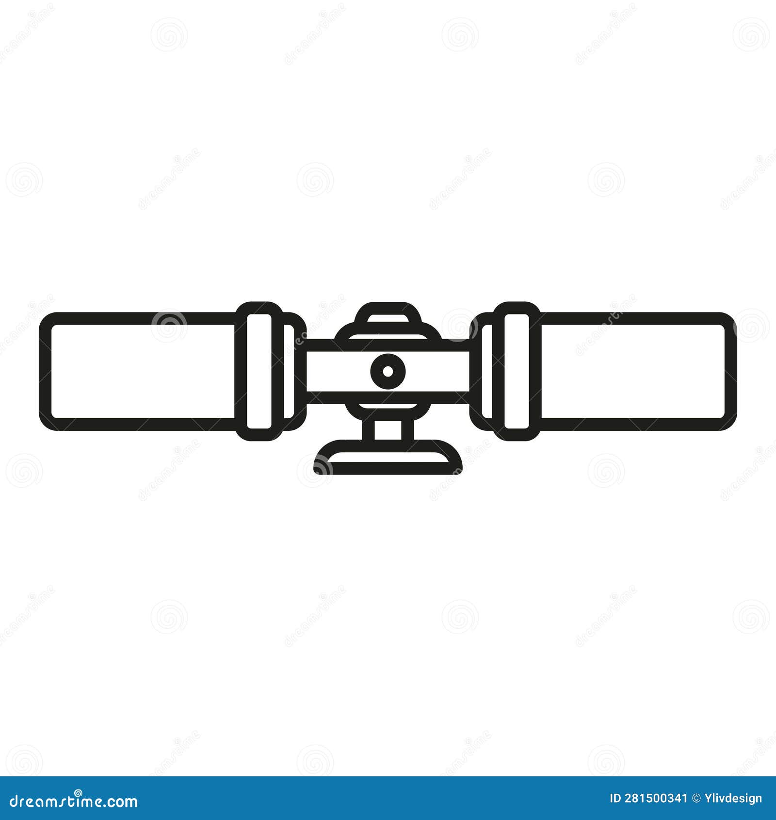 Metal Scope Icon Outline Vector. Rifle Target Stock Illustration ...