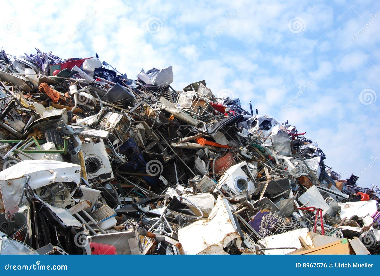 Metal scrap stock photo. Image of reuse, industry, pile - 8967576