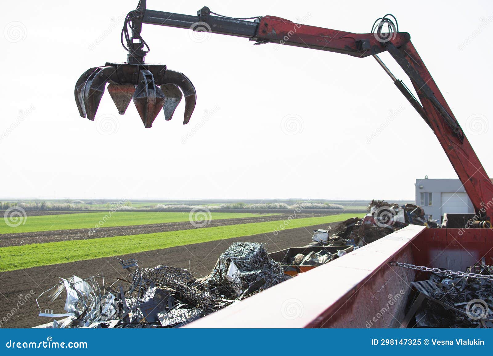 Metal scrap stock image. Image of hoisting, discarded - 298147325