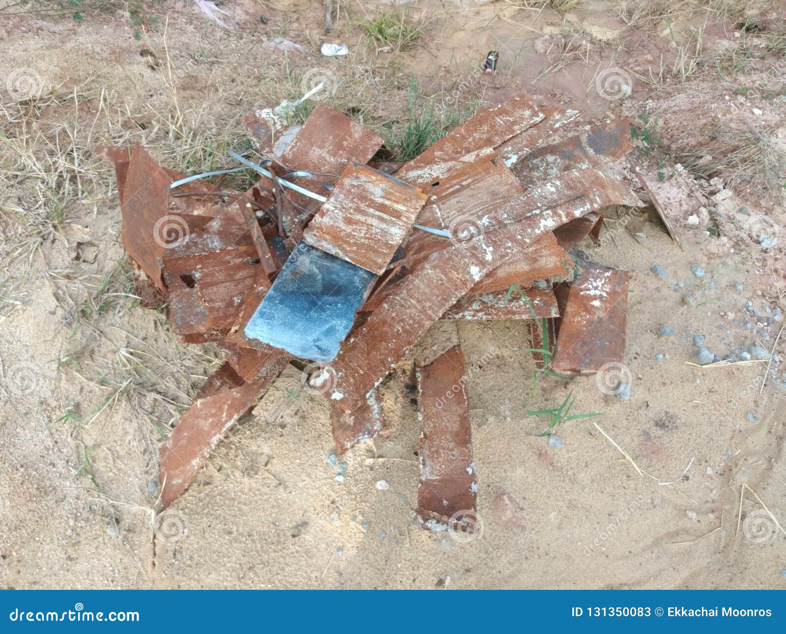 Scrap Cutting from Metallic Work Stock Image - Image of scrap, metallic ...