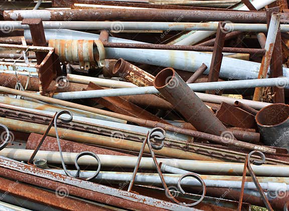 Metal Scrap Pile stock photo. Image of recycle, mess - 15131806