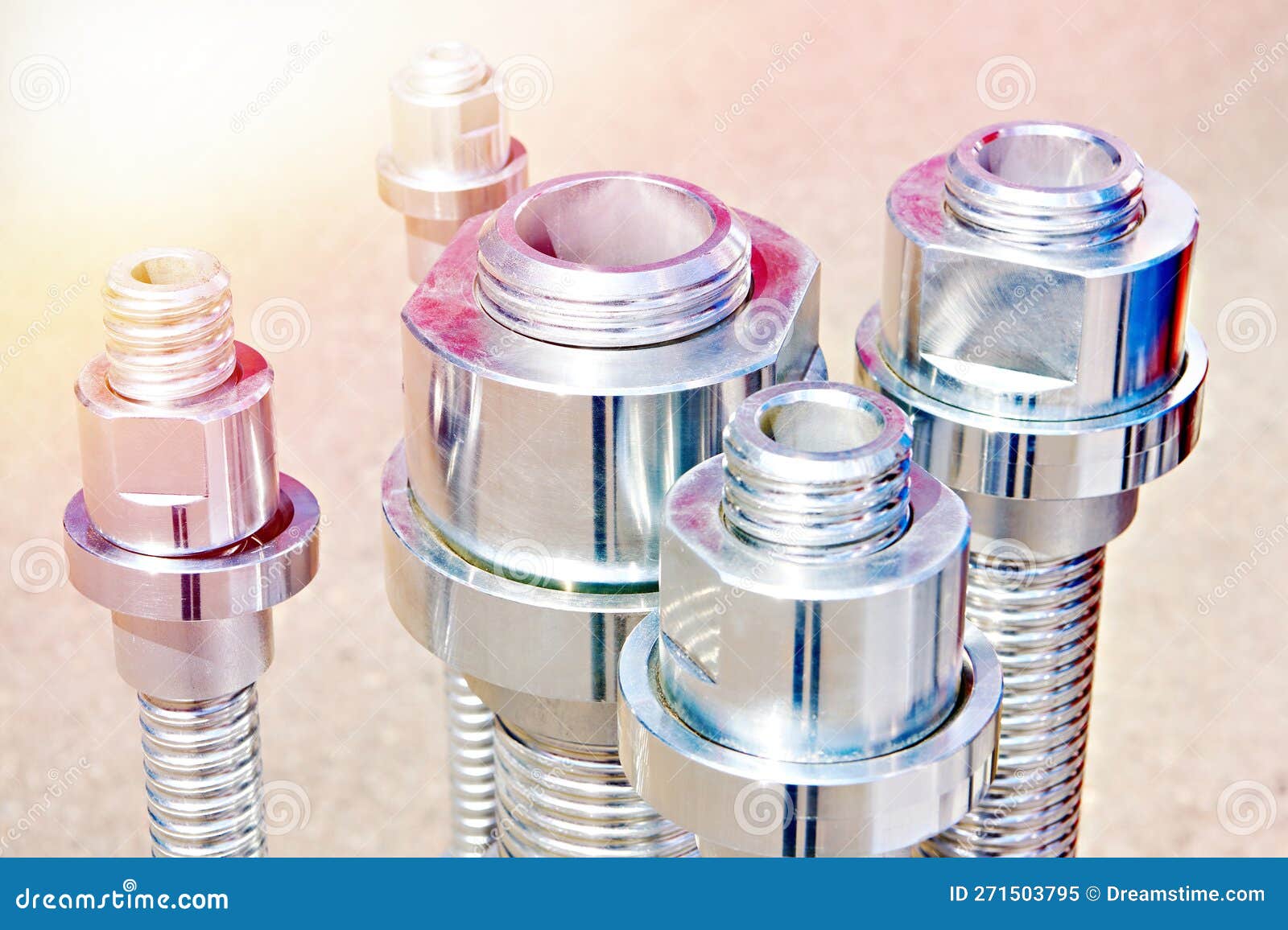 Metal Anchors for Drilling Operations Stock Image - Image of industrial ...