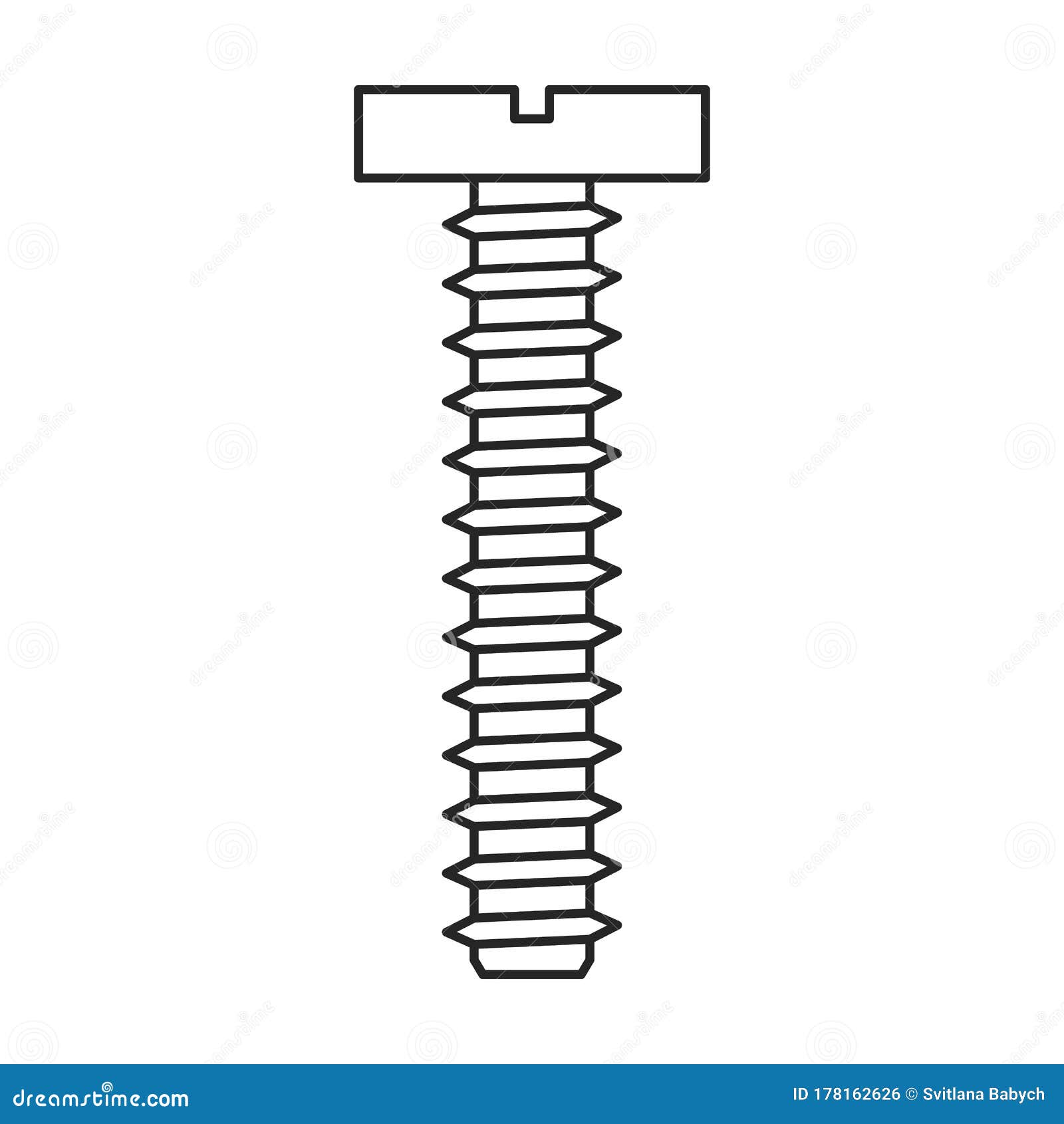 Metal Vector Icon.Outline Vector Icon Isolated on White Background ...