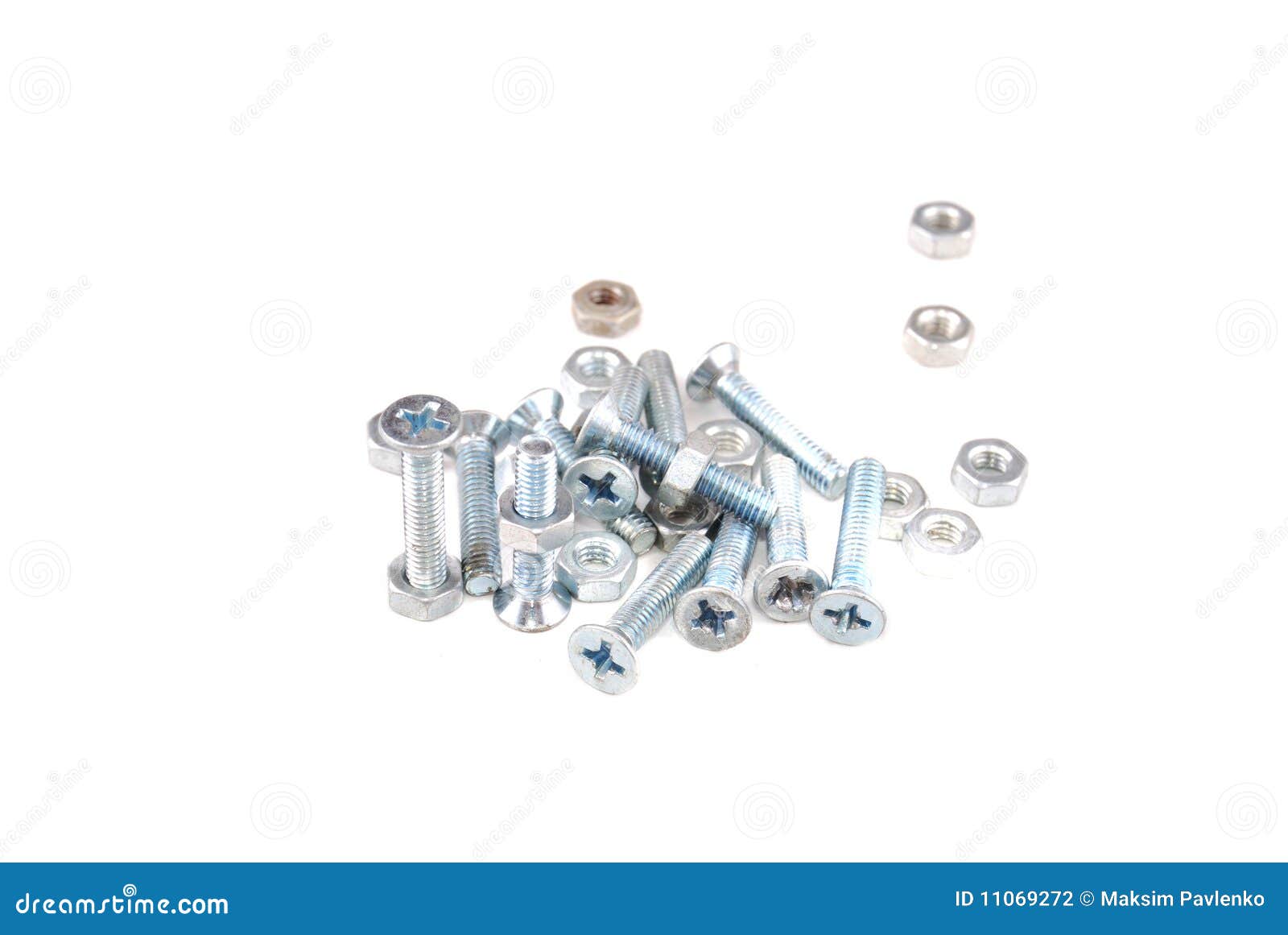 Metal screws stock photo. Image of silver, instrument - 11069272
