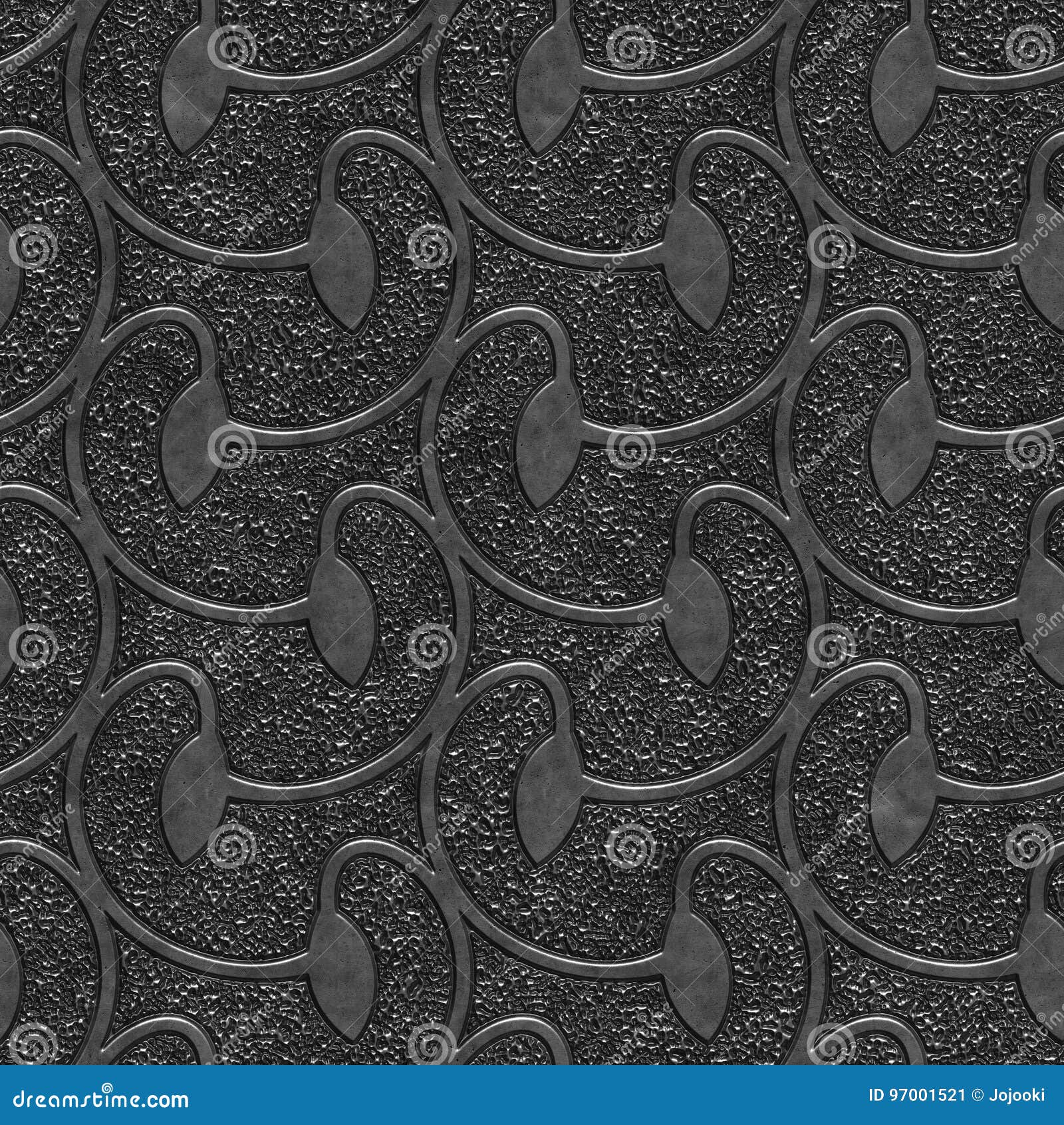 Metal Seamless Texture with Pattern Stock Illustration - Illustration ...