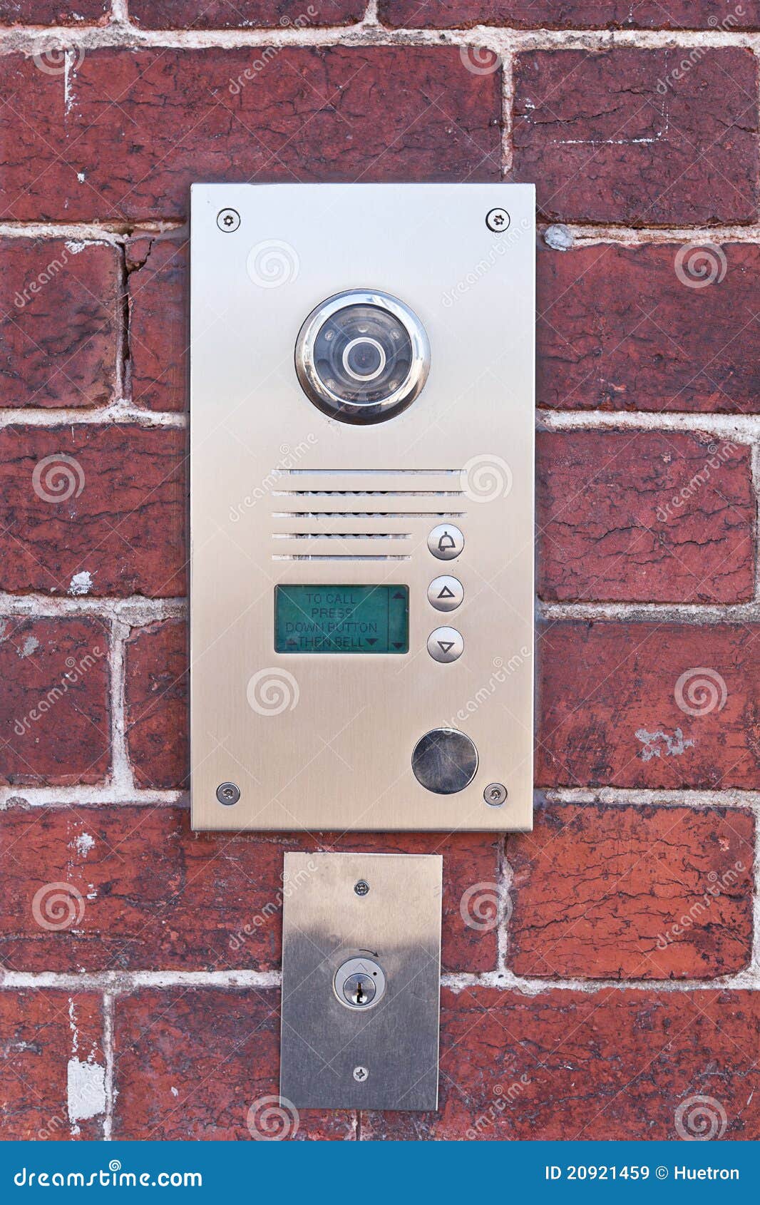 Metal Security Buzzer Camera Stock Image - Image of outside, call: 20921459