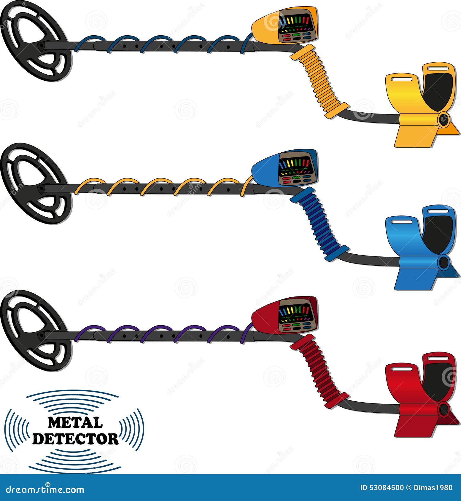 Metal sensor stock vector. Illustration of technology - 53084500