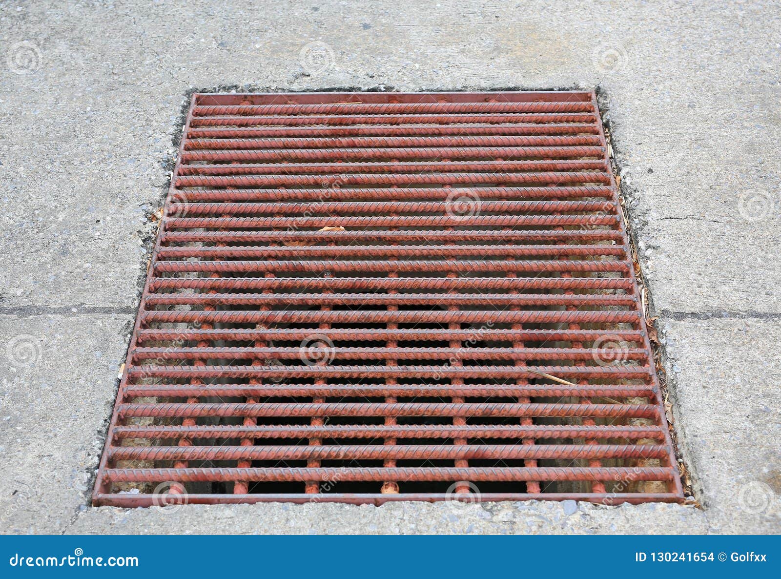 The Metal Sewer Grate Drainage for Heavy Rain Stock Photo - Image of ...