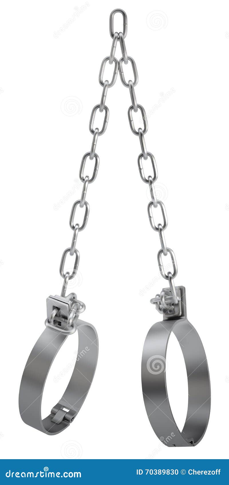 Metal Shackle on White Background Stock Illustration - Illustration of ...