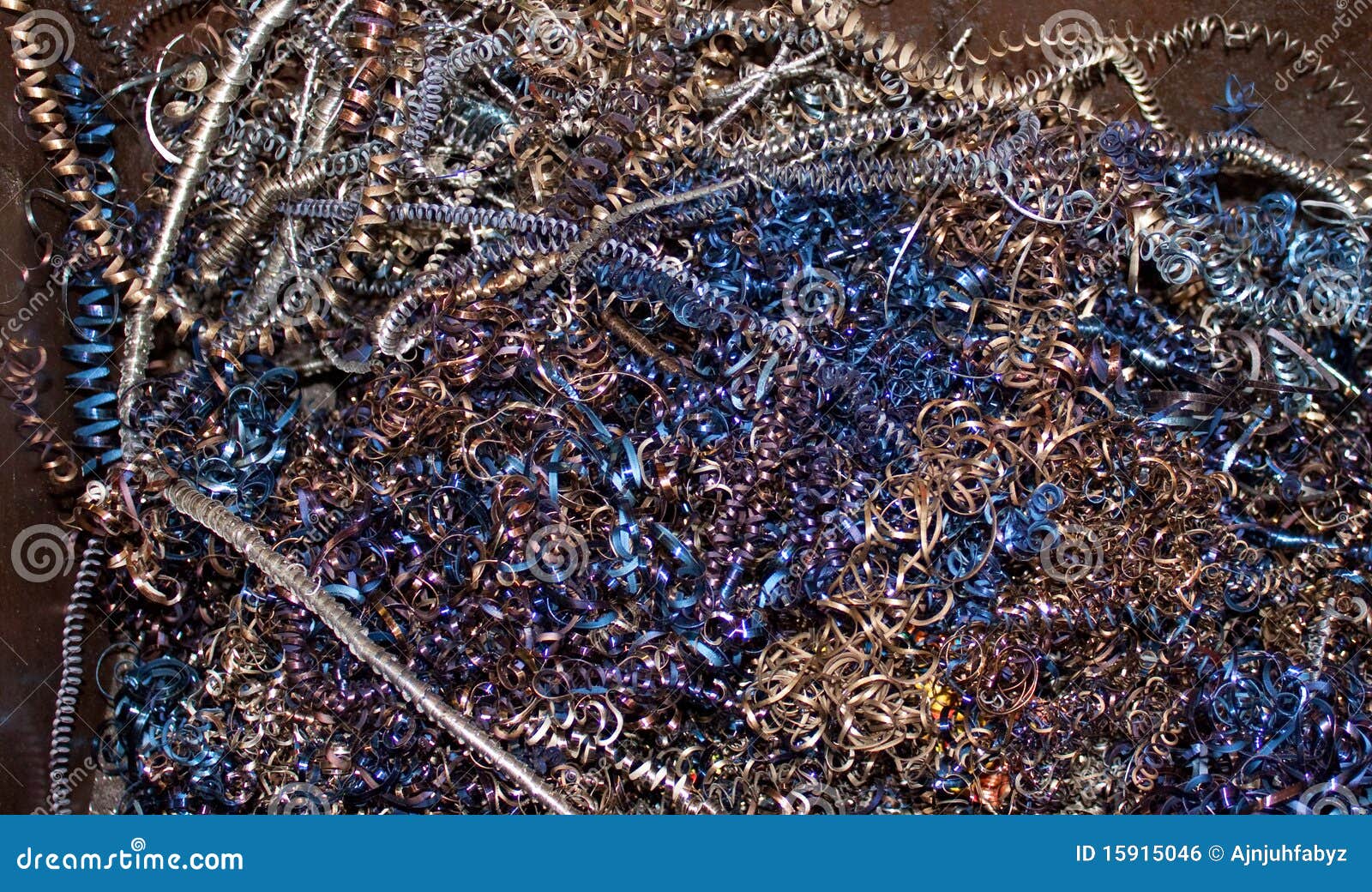 Metal shaving stock photo. Image of jumble, lathe, technology - 15915046