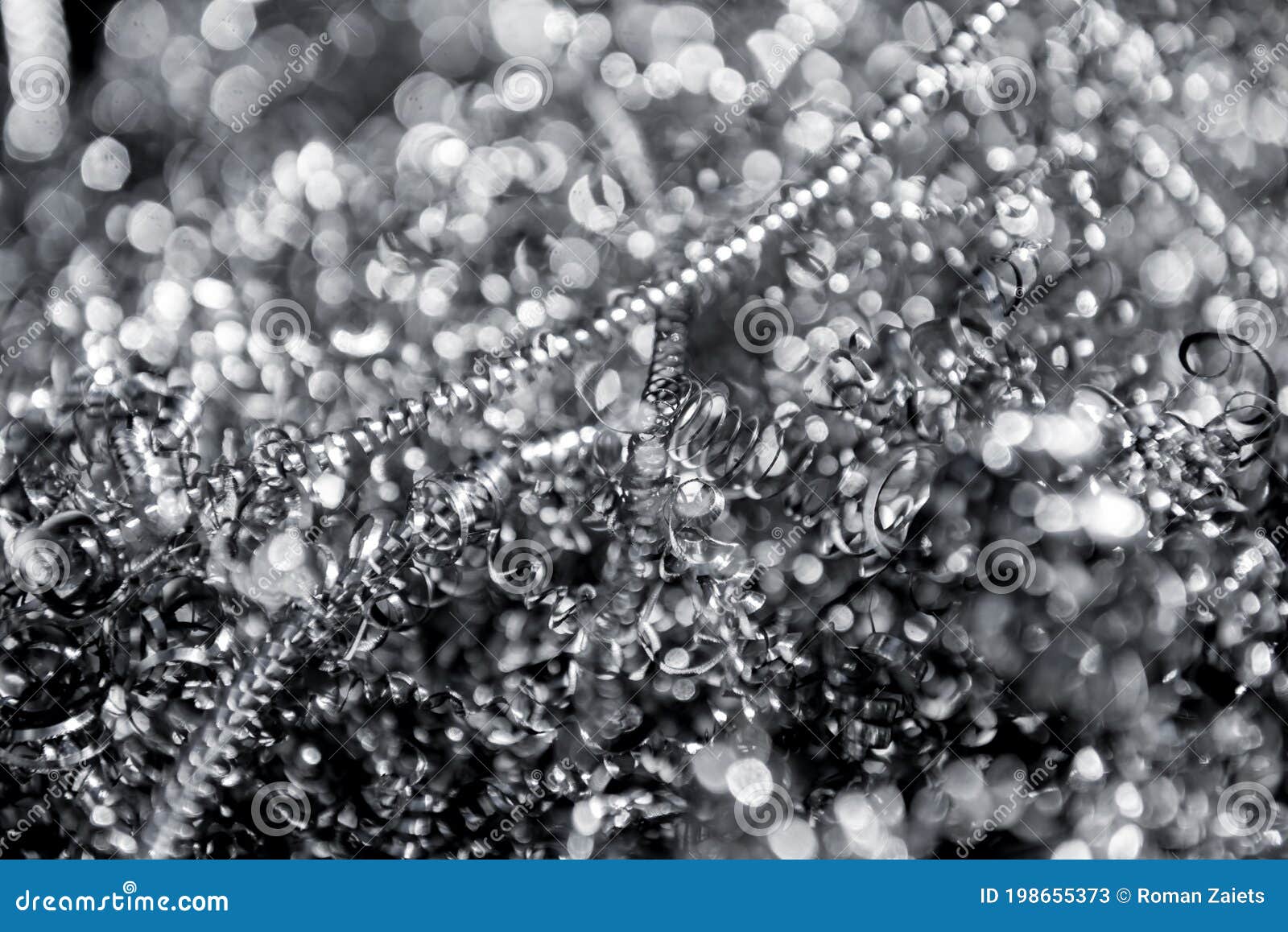 Metal Shaving from CNC Milling Machine Process Stock Image - Image of ...