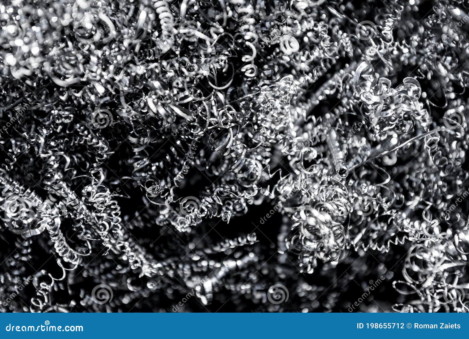 Metal Shaving from CNC Milling Machine Process Stock Photo - Image of ...