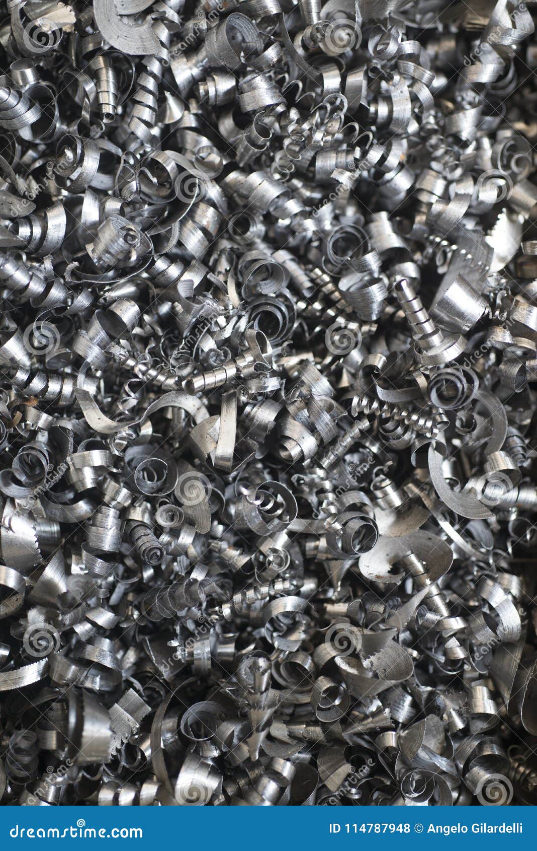 Metal shaving texture stock photo. Image of production - 114787948