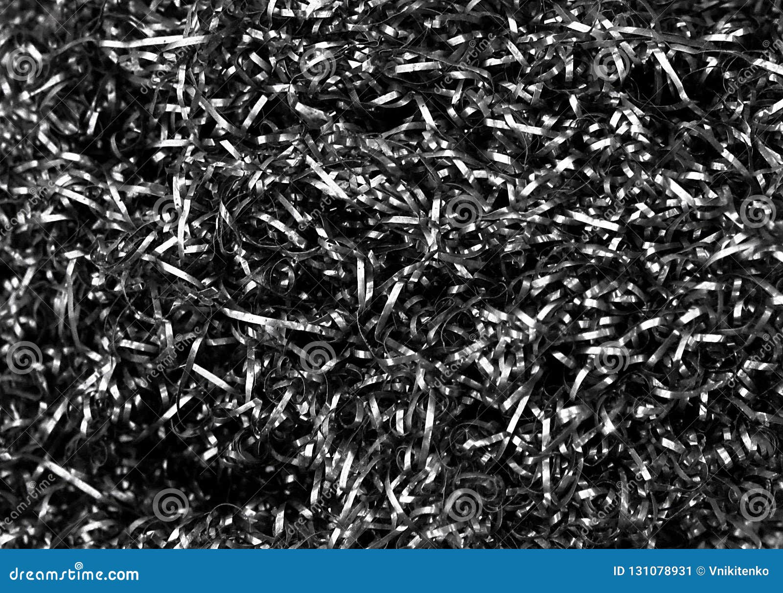 Metal Shavings As Background Stock Image - Image of material, titanium ...