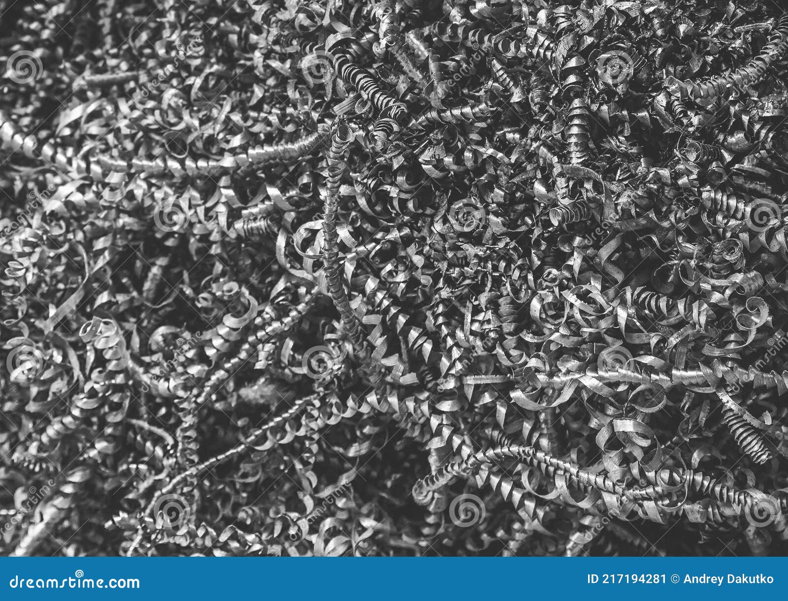 Metal Shavings, Industrial Iron Waste Processing, Background Texture ...