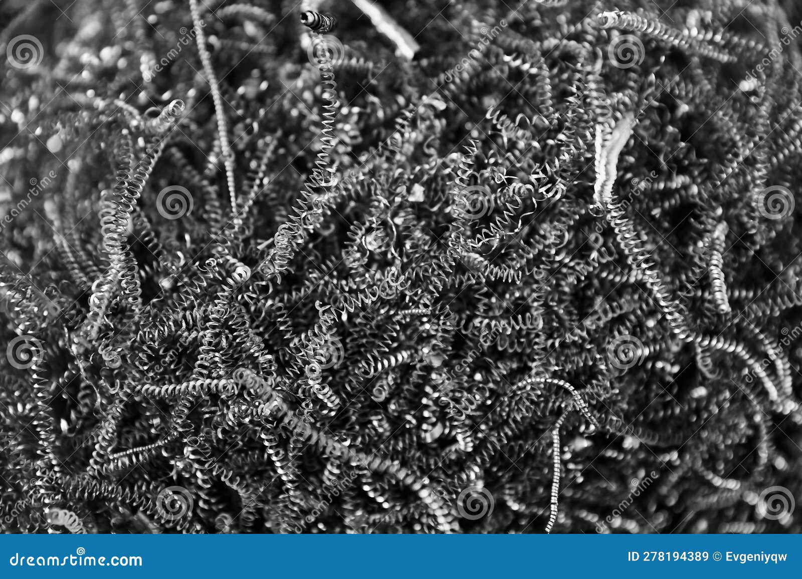 Metal Shavings. Metalworking and Materials Stock Image - Image of ...