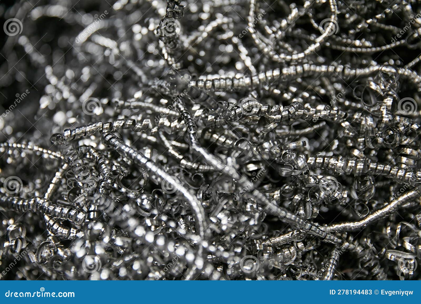 Metal Shavings. Metalworking and Materials Stock Image - Image of metal ...
