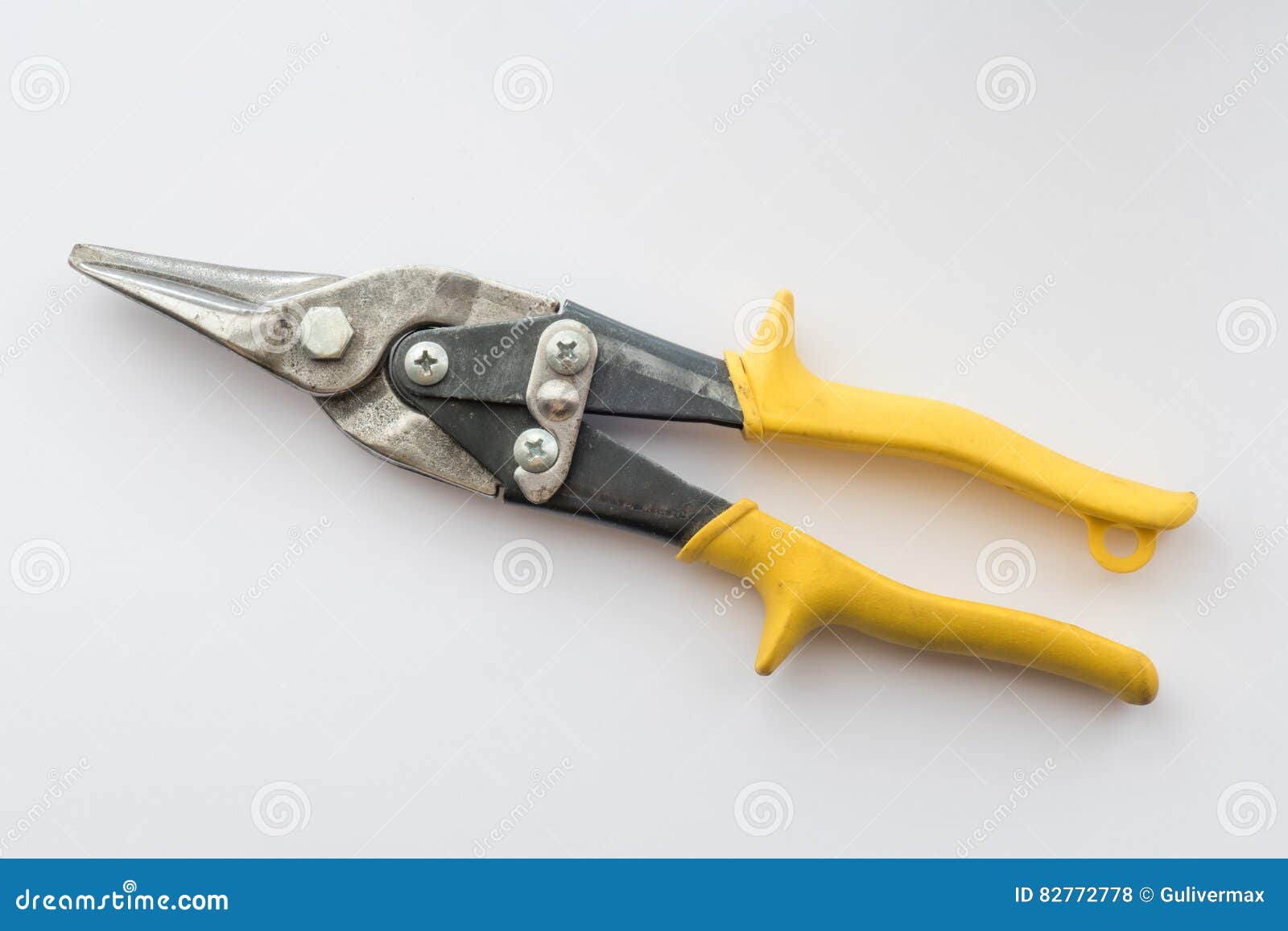 Metal shears, close-up stock photo. Image of color, mechanic - 82772778