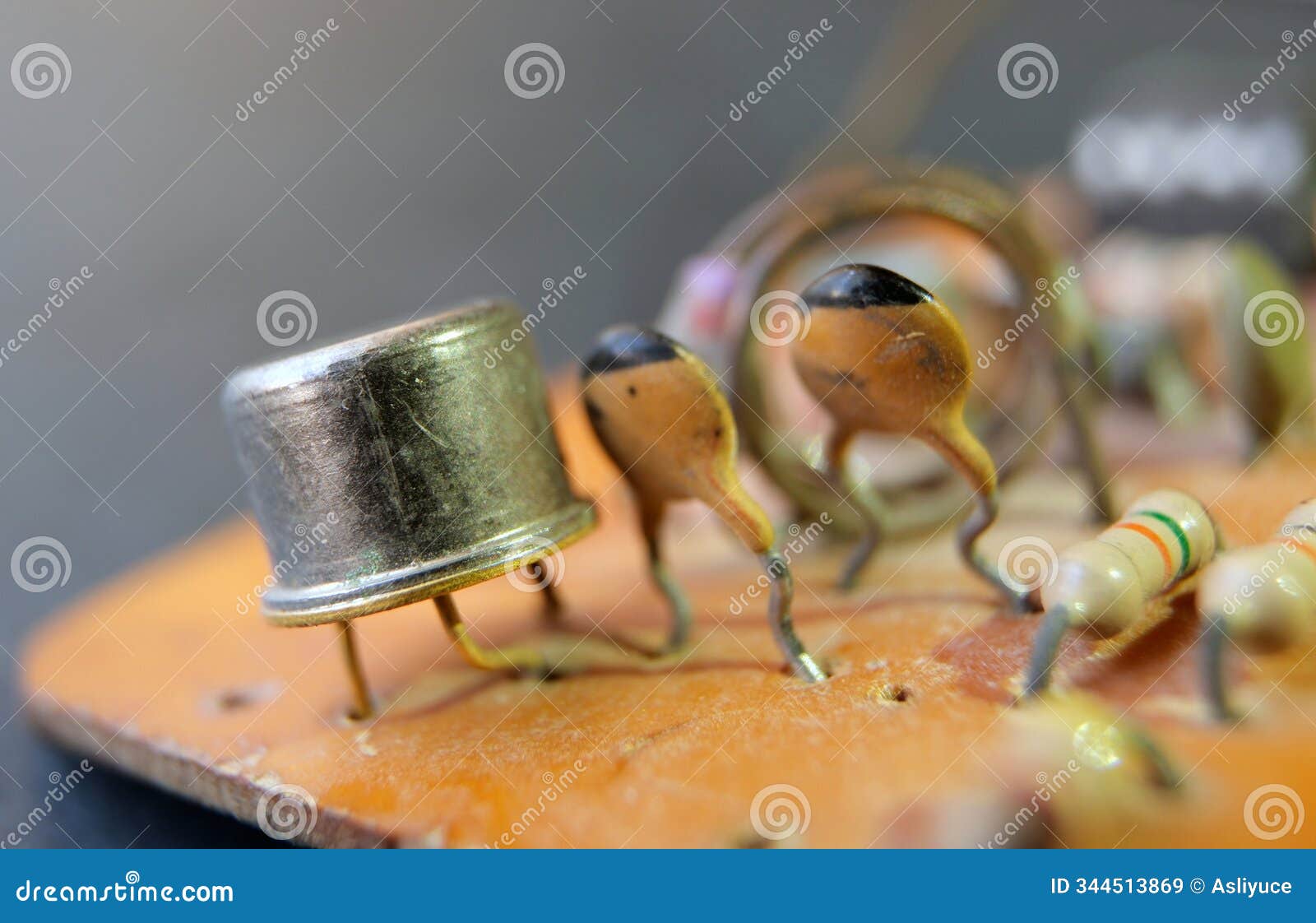 Metal Sheathed Electronic Component Stock Image - Image of devices ...