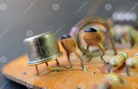 Metal Sheathed Electronic Component Stock Image - Image of devices ...