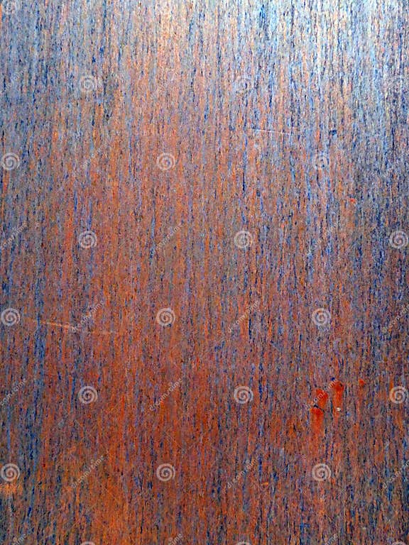 Metal Sheet with Bright Orange and Blue Rust Stock Photo - Image of ...