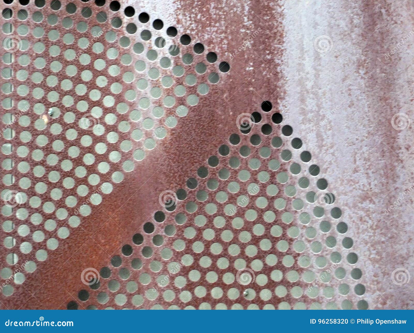 Metal Sheet with Circular Pattern Stock Photo - Image of background ...