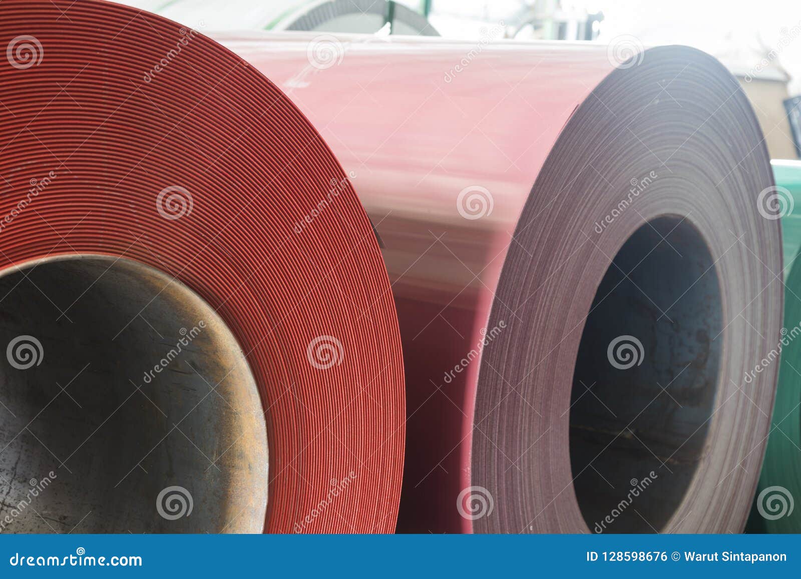 Metal Sheet Coil for Roof Manufacturing ; Stock Photo - Image of iron ...