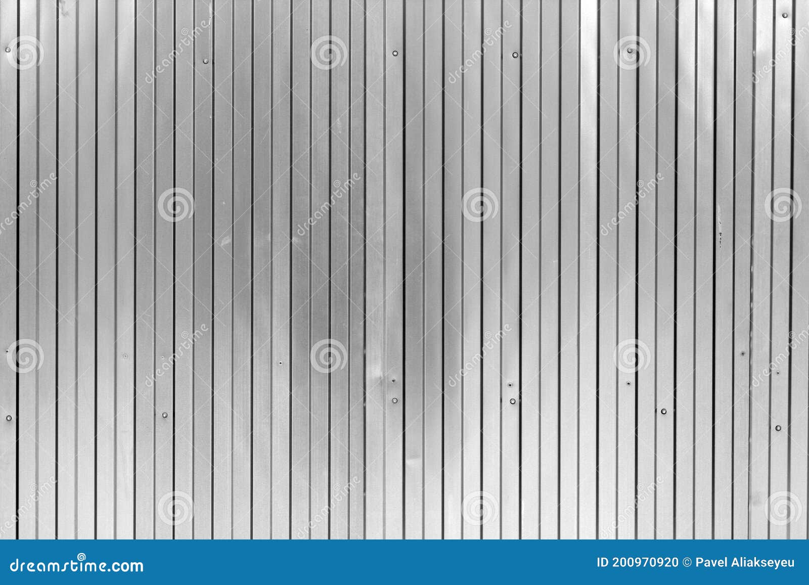 Metal sheet fence texture stock photo. Image of vertical - 200970920