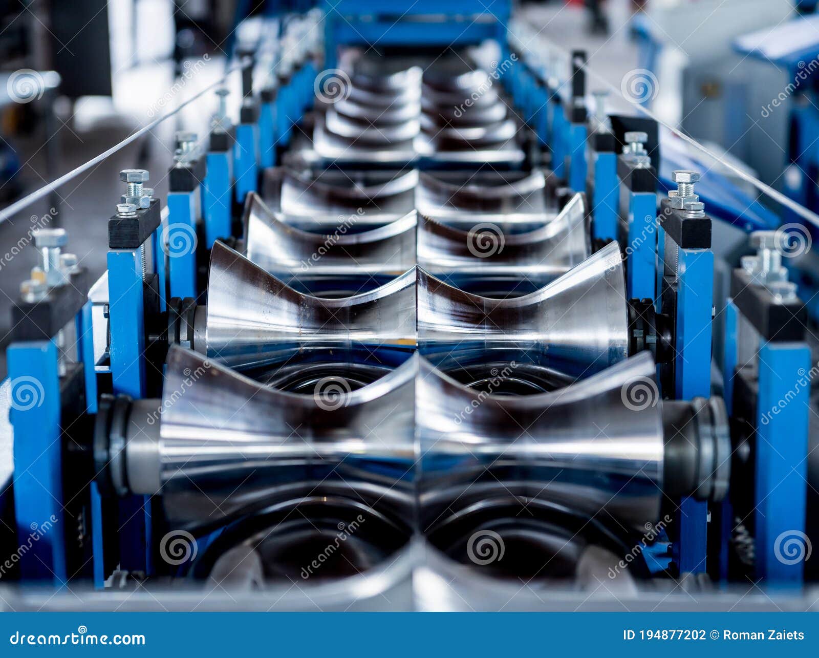 Metal Sheet Forming Machine at the Modern Metalwork Factory. Stock ...