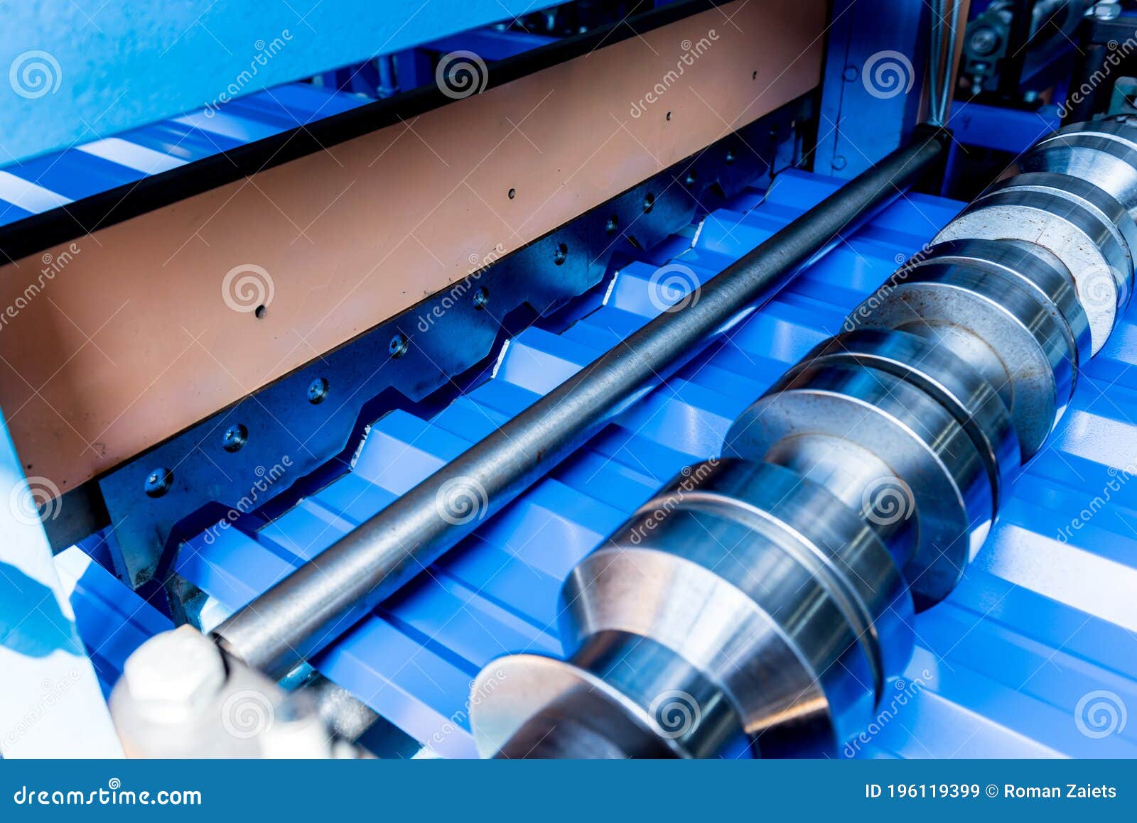 Metal Sheet Forming Machine at the Modern Metalwork Factory. Stock ...