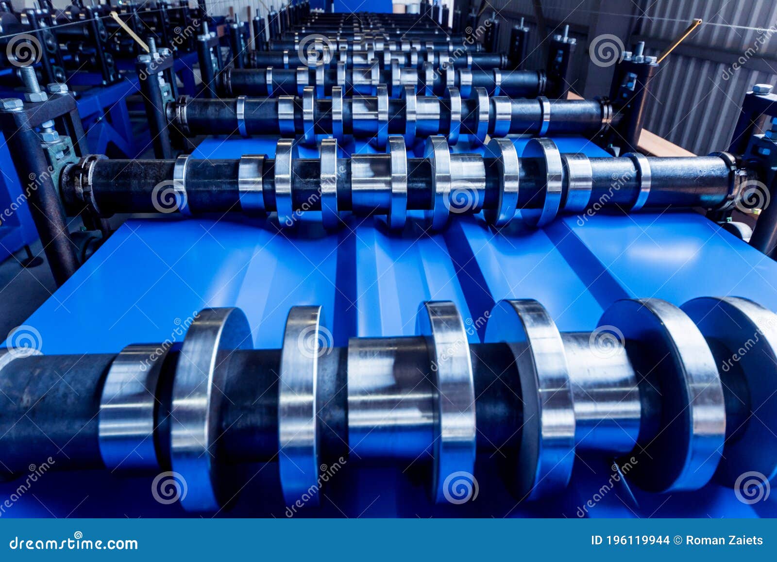 Metal Sheet Forming Machine at the Modern Metalwork Factory. Stock ...