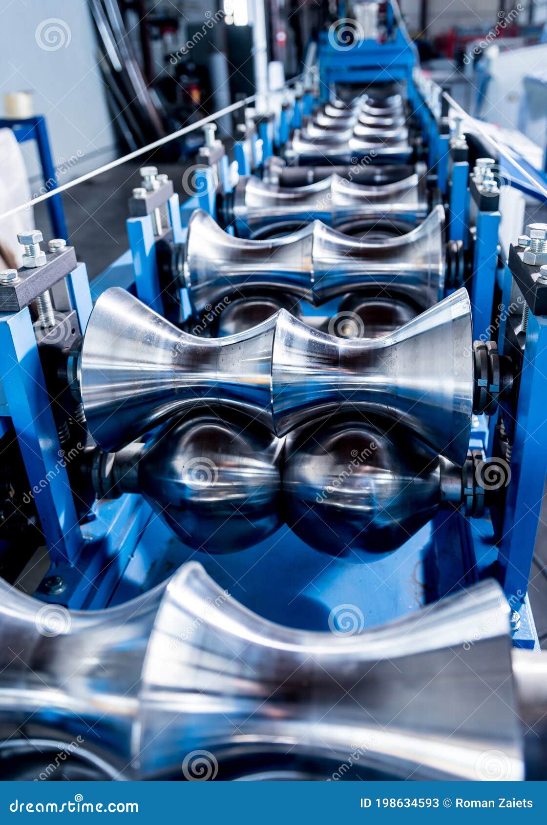 Metal Sheet Forming Machine at the Modern Metalwork Factory. Stock ...