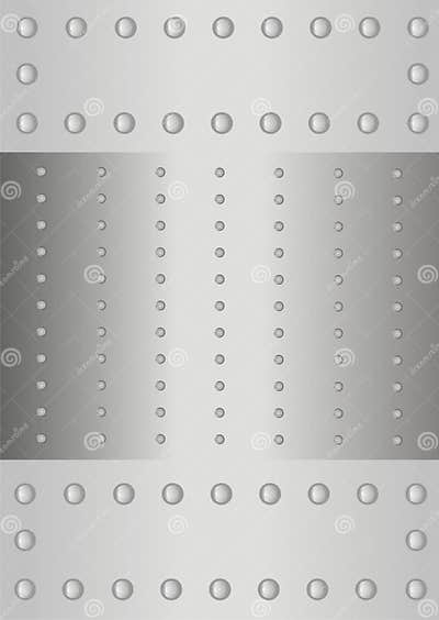 Metal sheet with a rivet. stock vector. Illustration of circle - 13842217