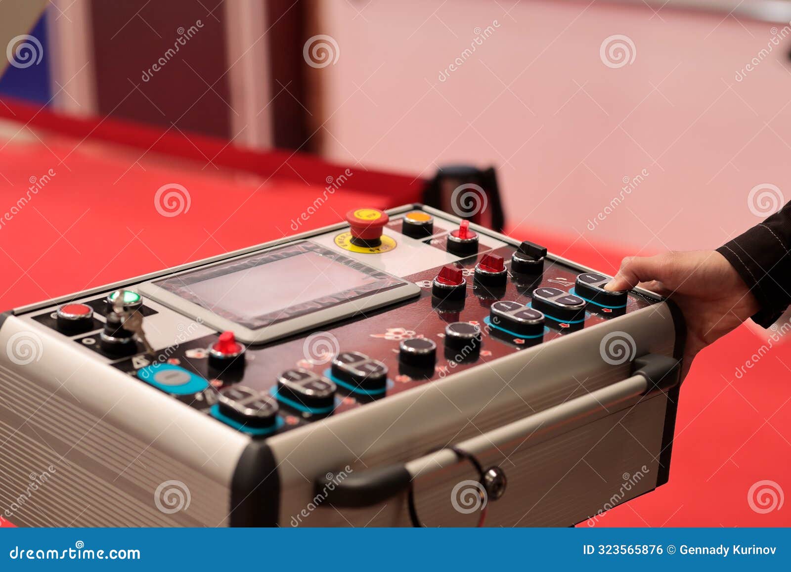 Metal Sheet Rolling Machine Control Panel Stock Photo - Image of ...
