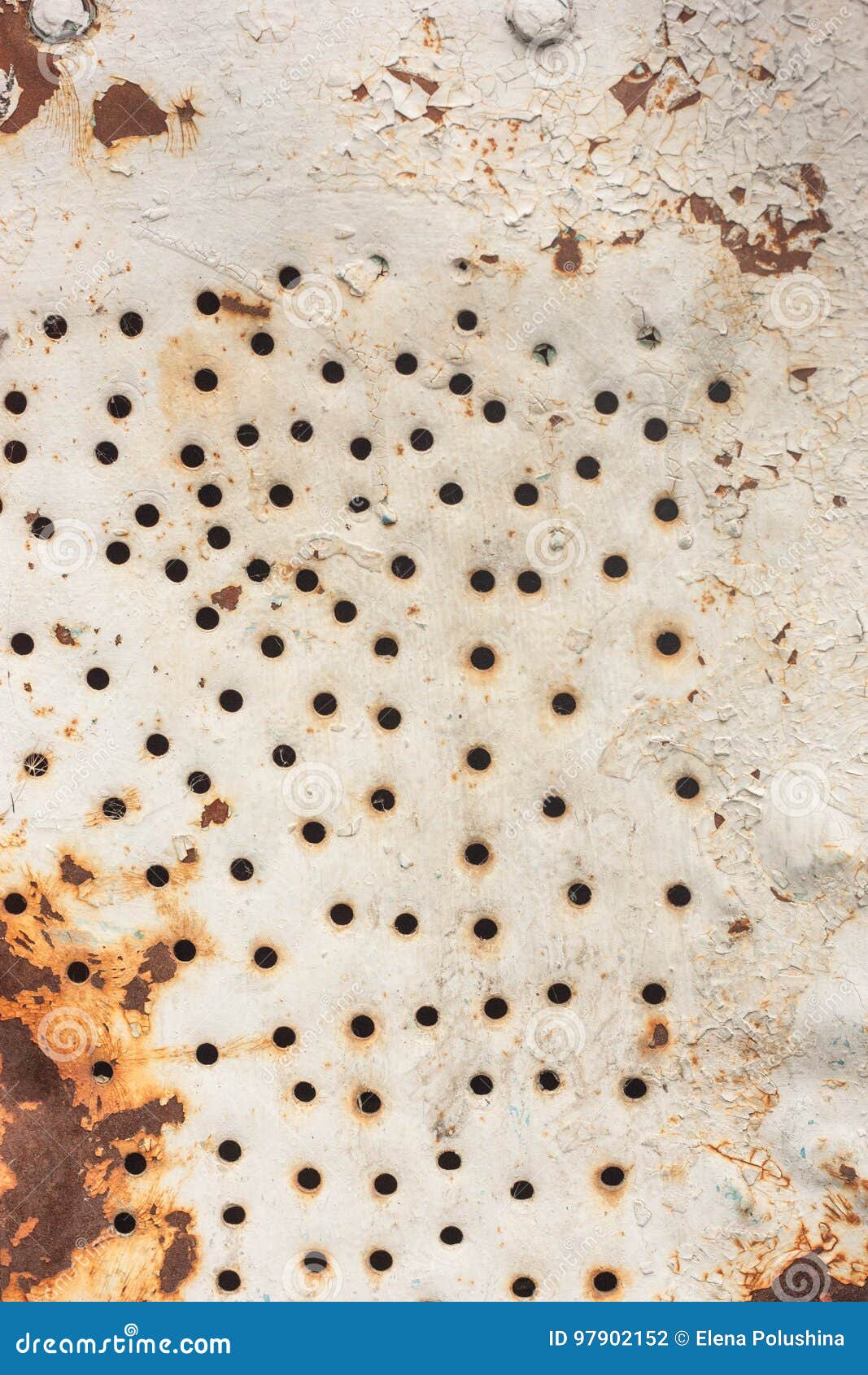 Metal Sheet Texture with Holes and Rust Stock Photo - Image of blank ...