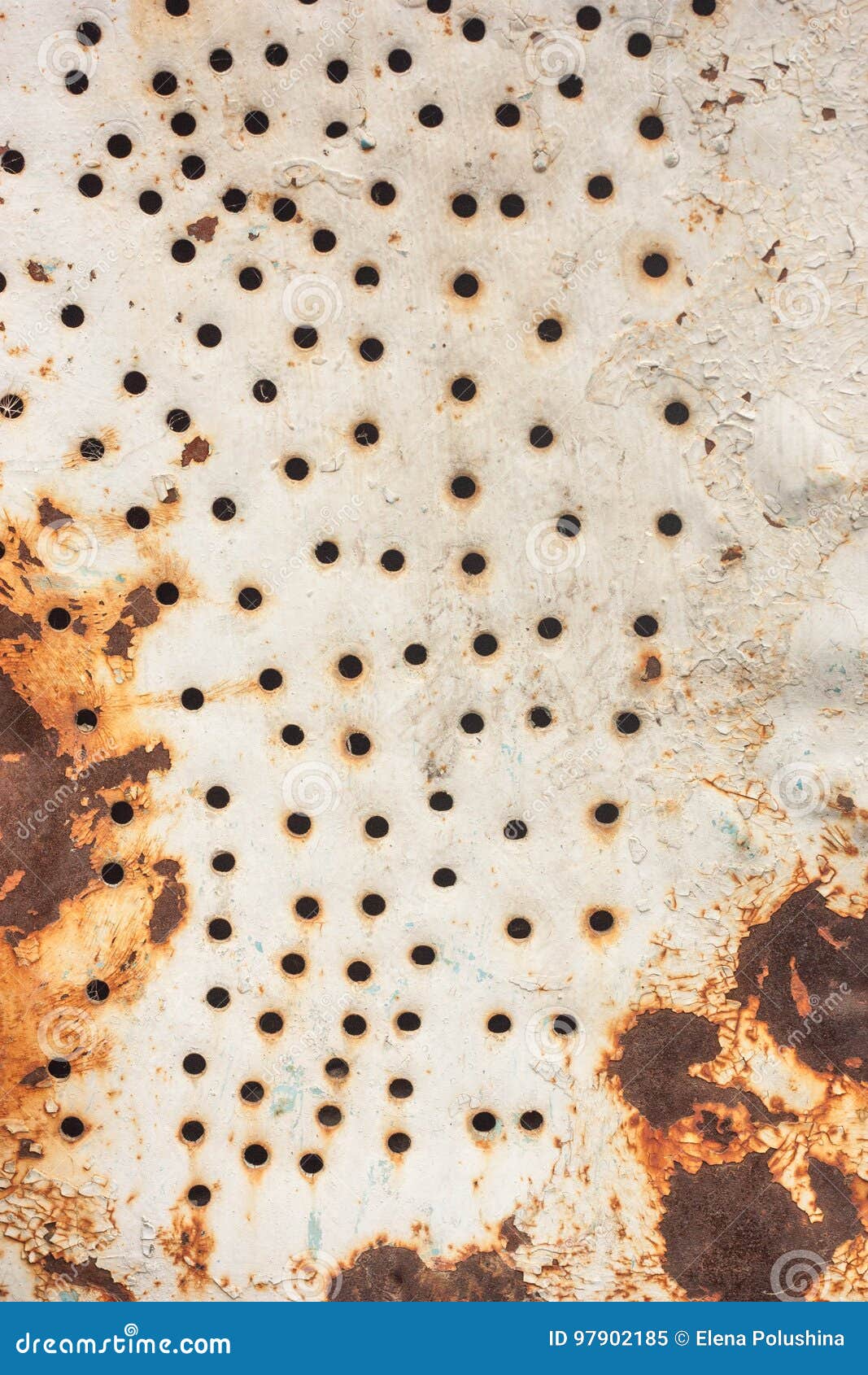 Metal Sheet Texture with Holes and Rust Stock Image - Image of ...