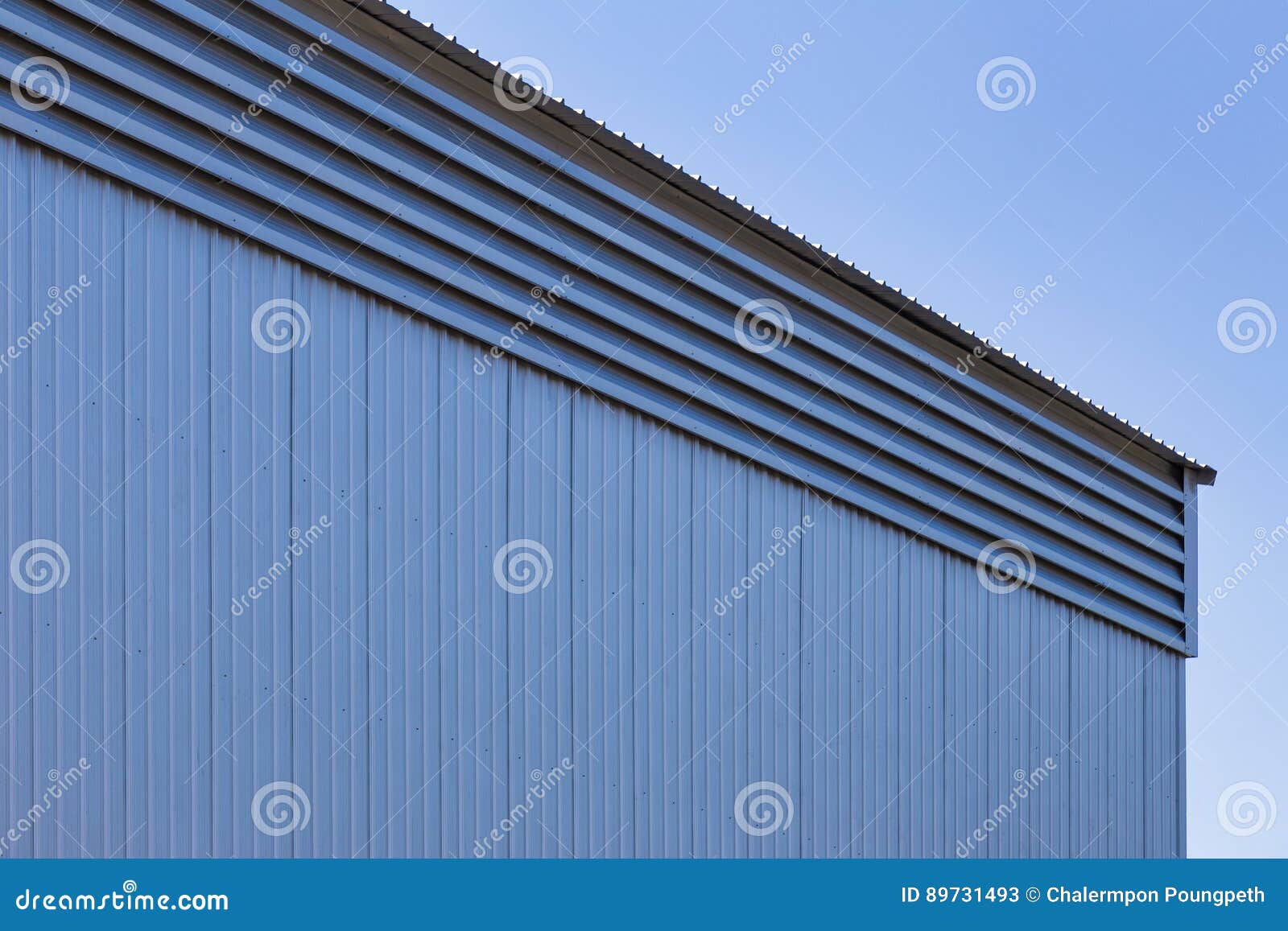 Metal Sheet Wall Panels and Roofs Stock Image - Image of storage ...