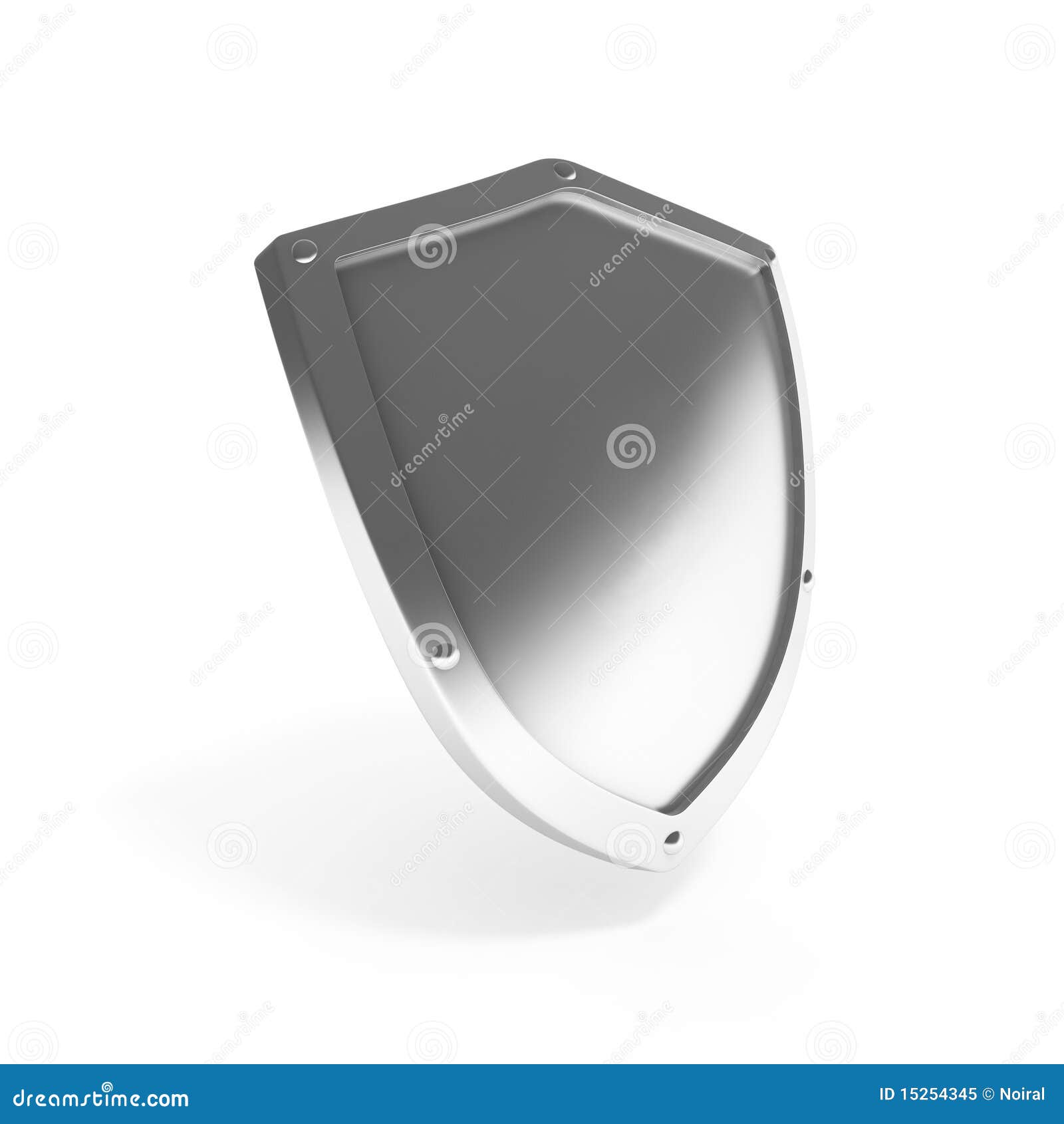 Metal shield stock illustration. Illustration of metal - 15254345