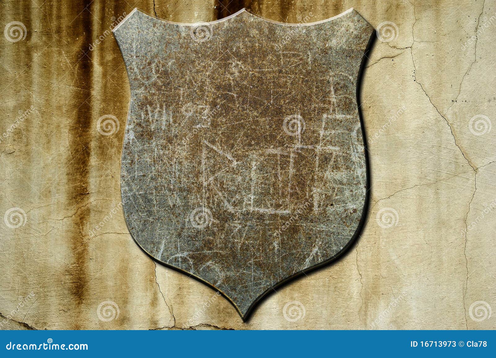 Metal shield stock image. Image of ancient, weathered - 16713973