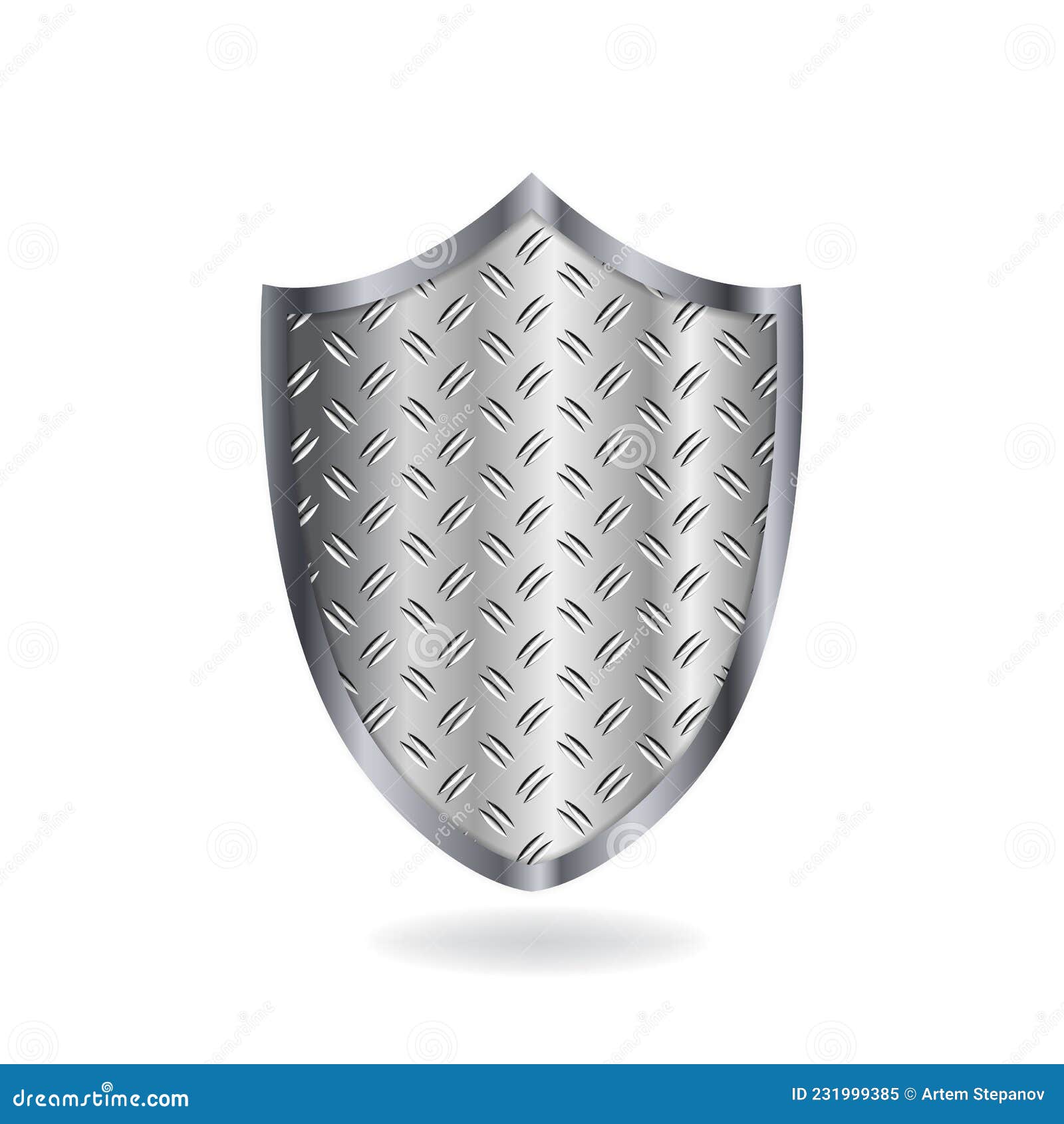 Metal Shield Icon, Silver Knight Shield, Ancient Protective Armor Stock ...