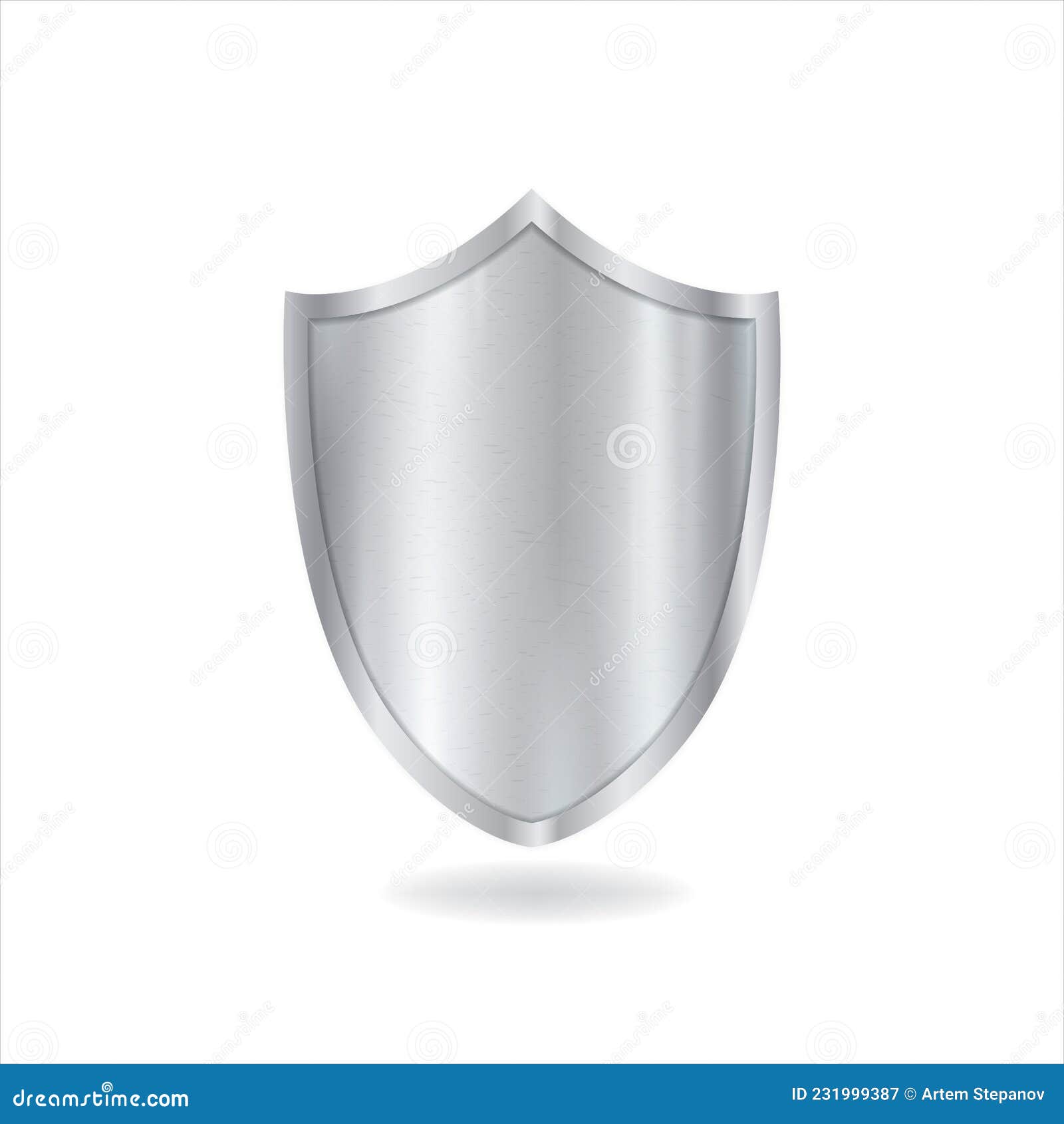 Metal Shield Icon, Silver Knight Shield, Ancient Protective Armor Stock ...