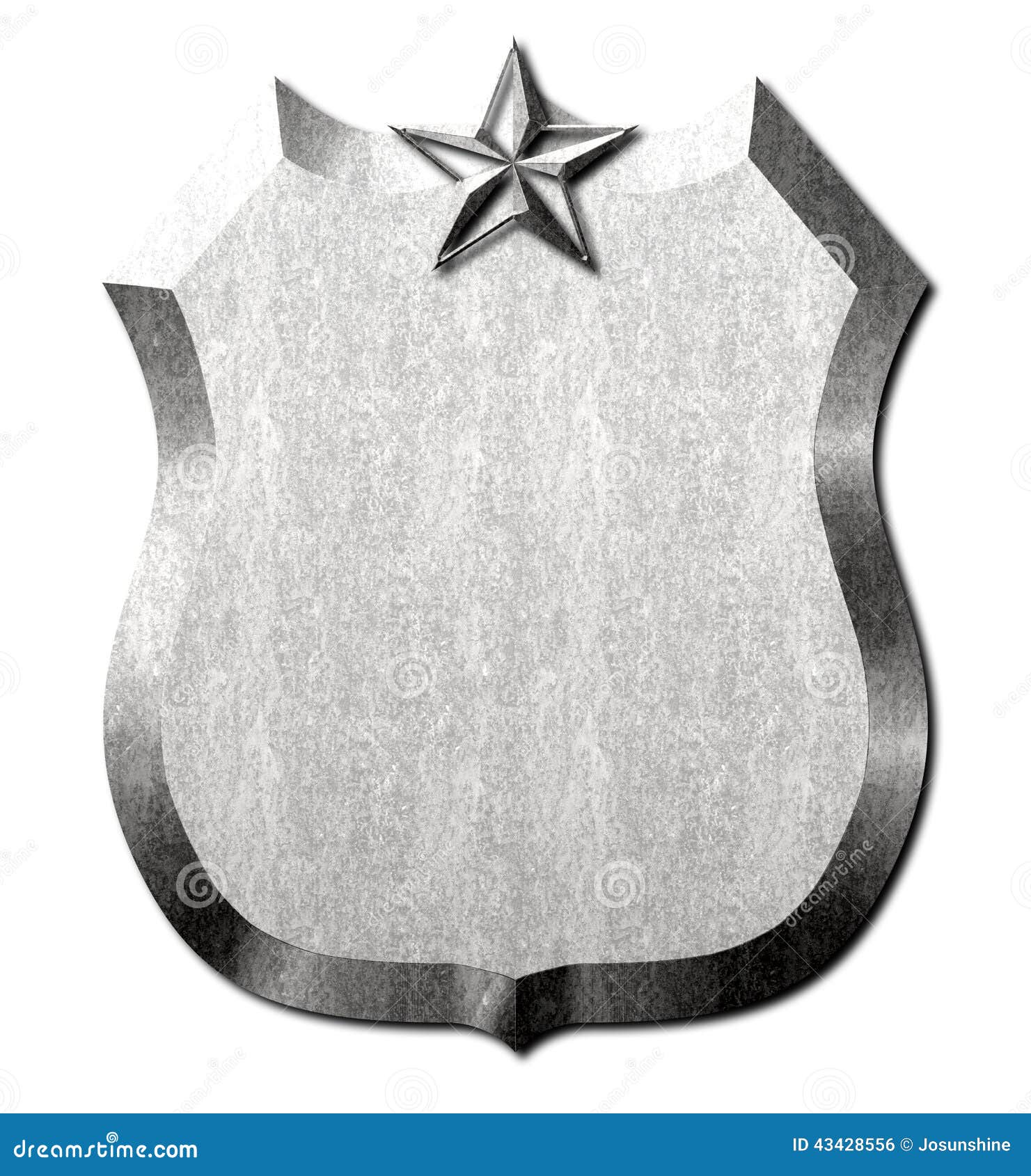 Metal Shield Star Sign stock illustration. Illustration of icon - 43428556