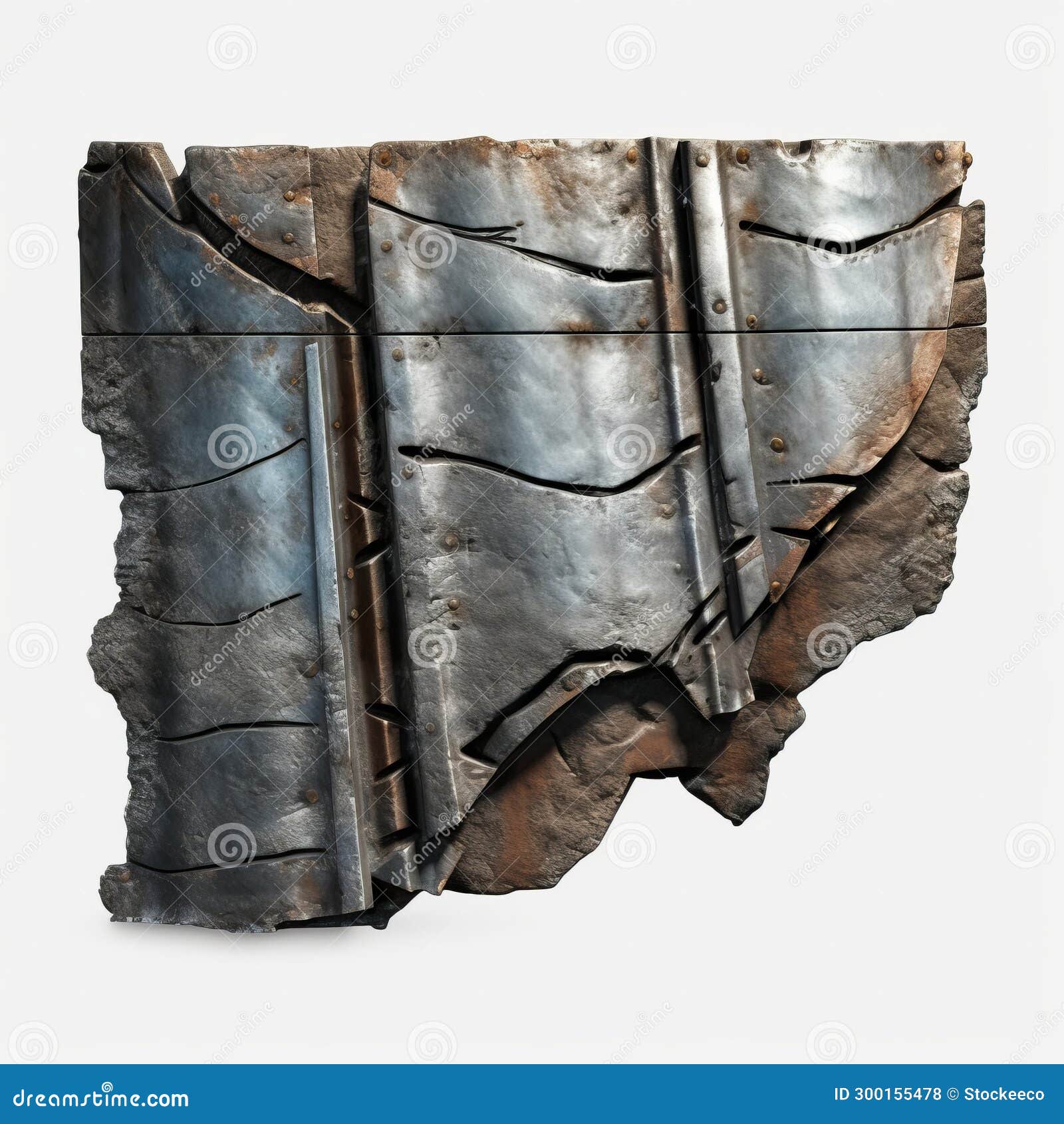 Metal Shield Texture: a Site-specific Artwork in the Style of Thomas ...