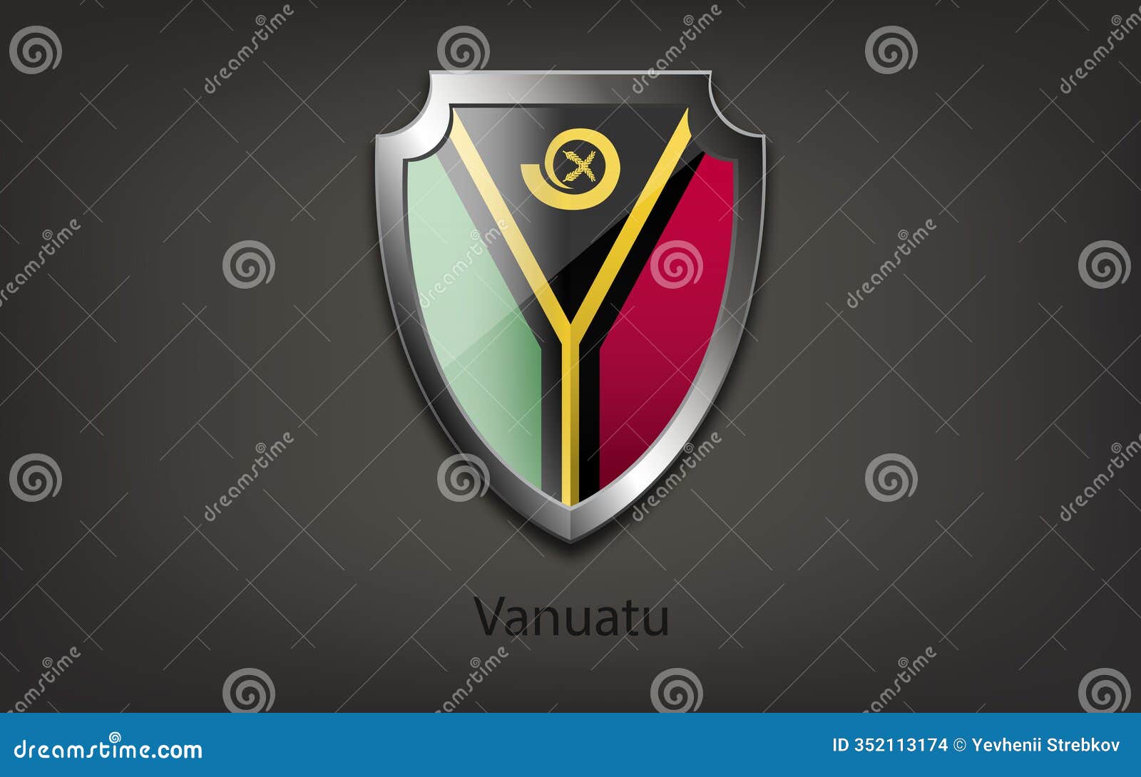Vanuatu Flag National Oceania Emblem Symbol Icon Vector | CartoonDealer ...