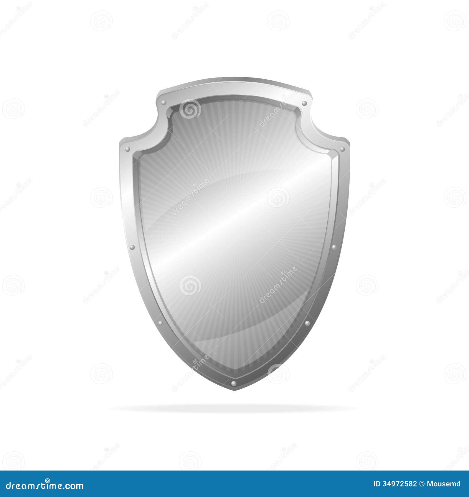 Blank Metal Shield Template