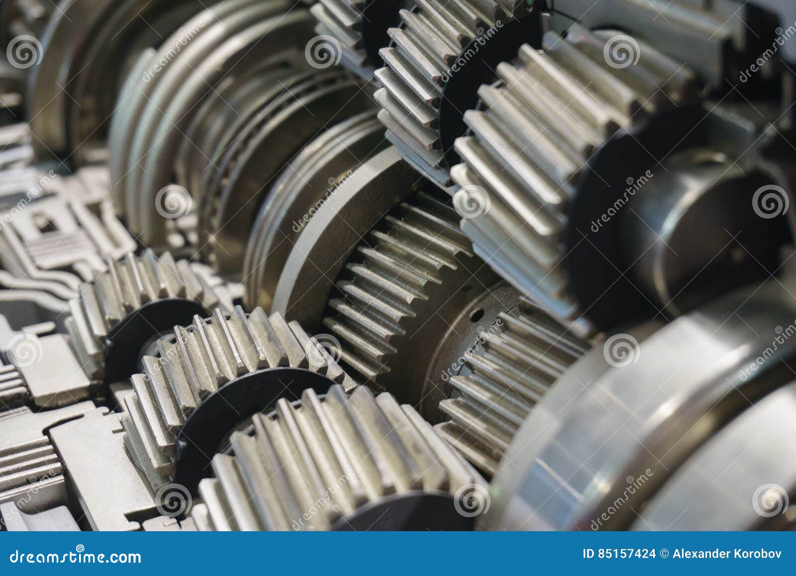 Metal shiny gear stock photo. Image of mechanical, automotive - 85157424