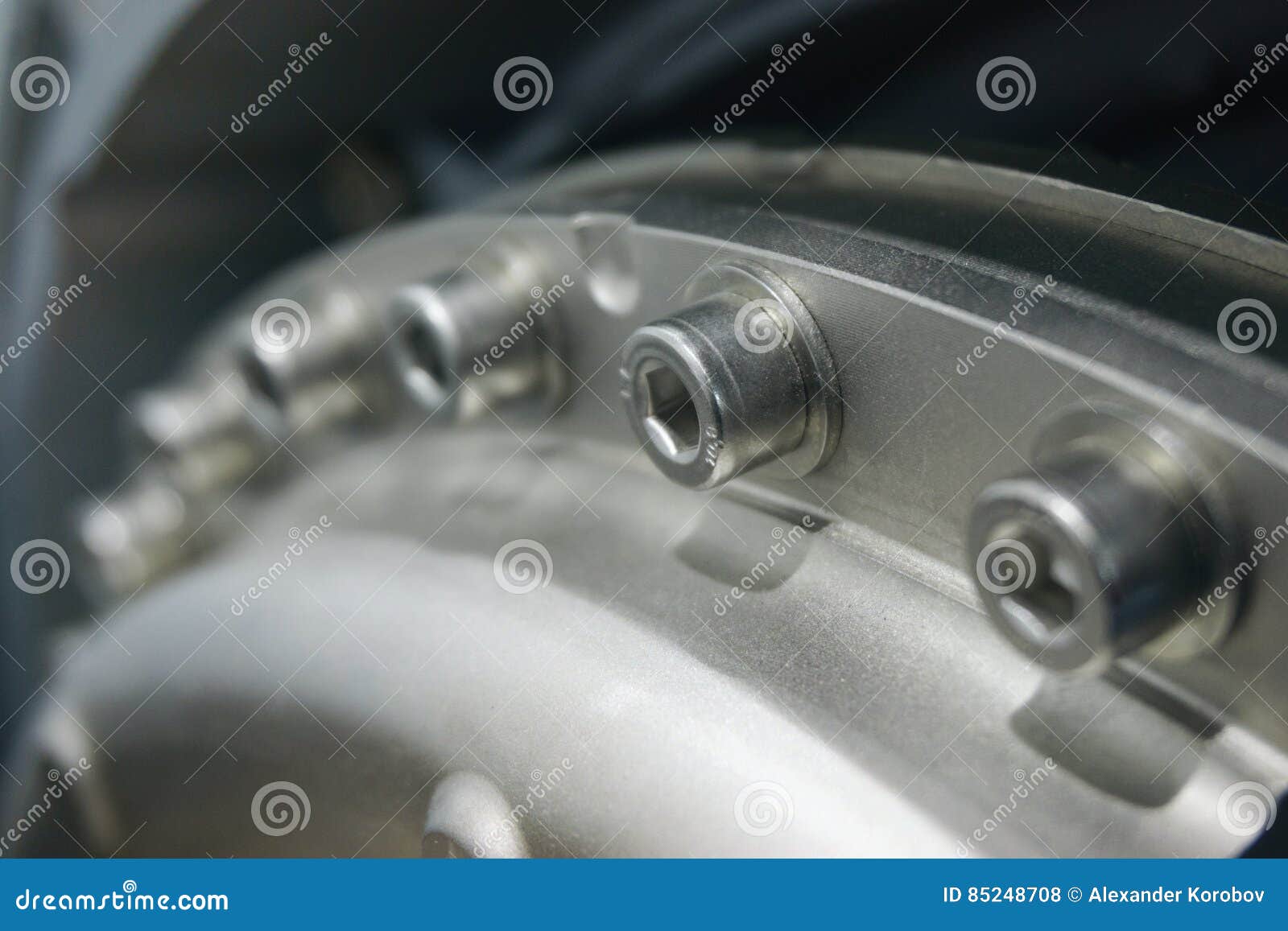 Metal shiny gear side view stock photo. Image of iron - 85248708